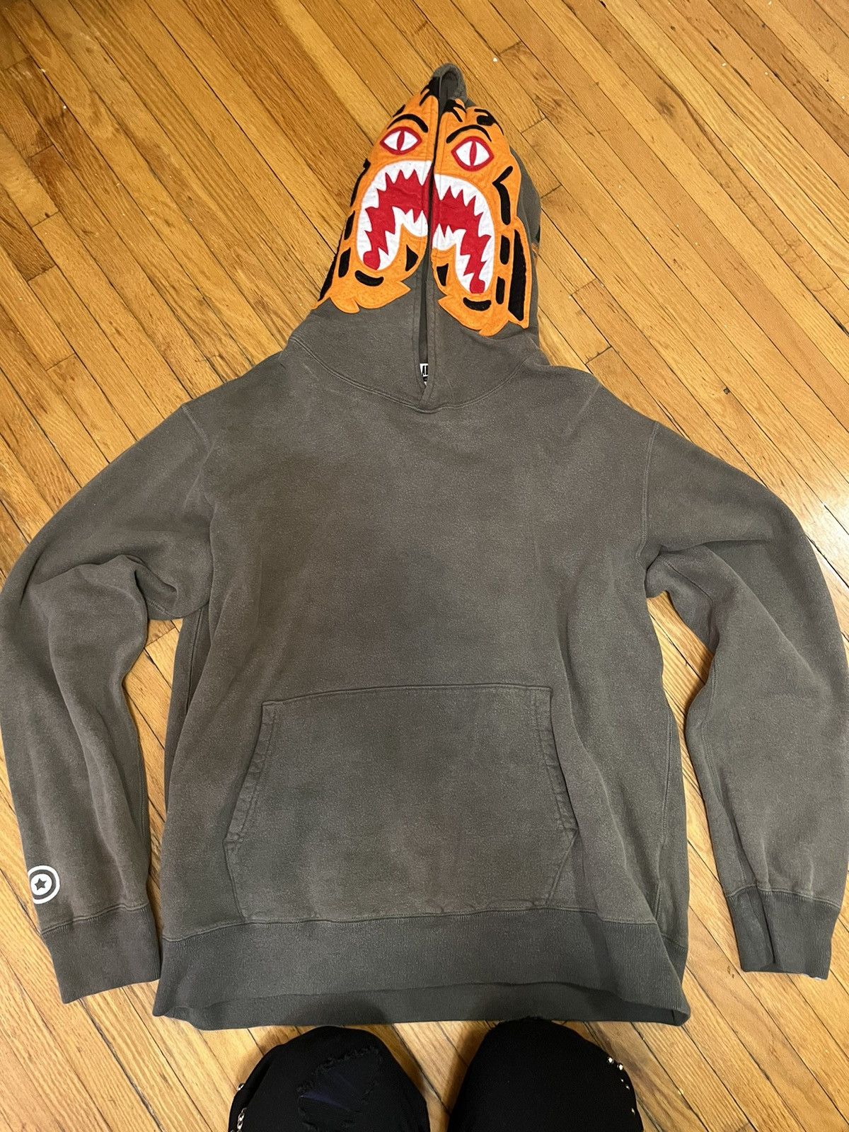 Bape A Bathing Ape Tiger Olive Pull Over | Grailed