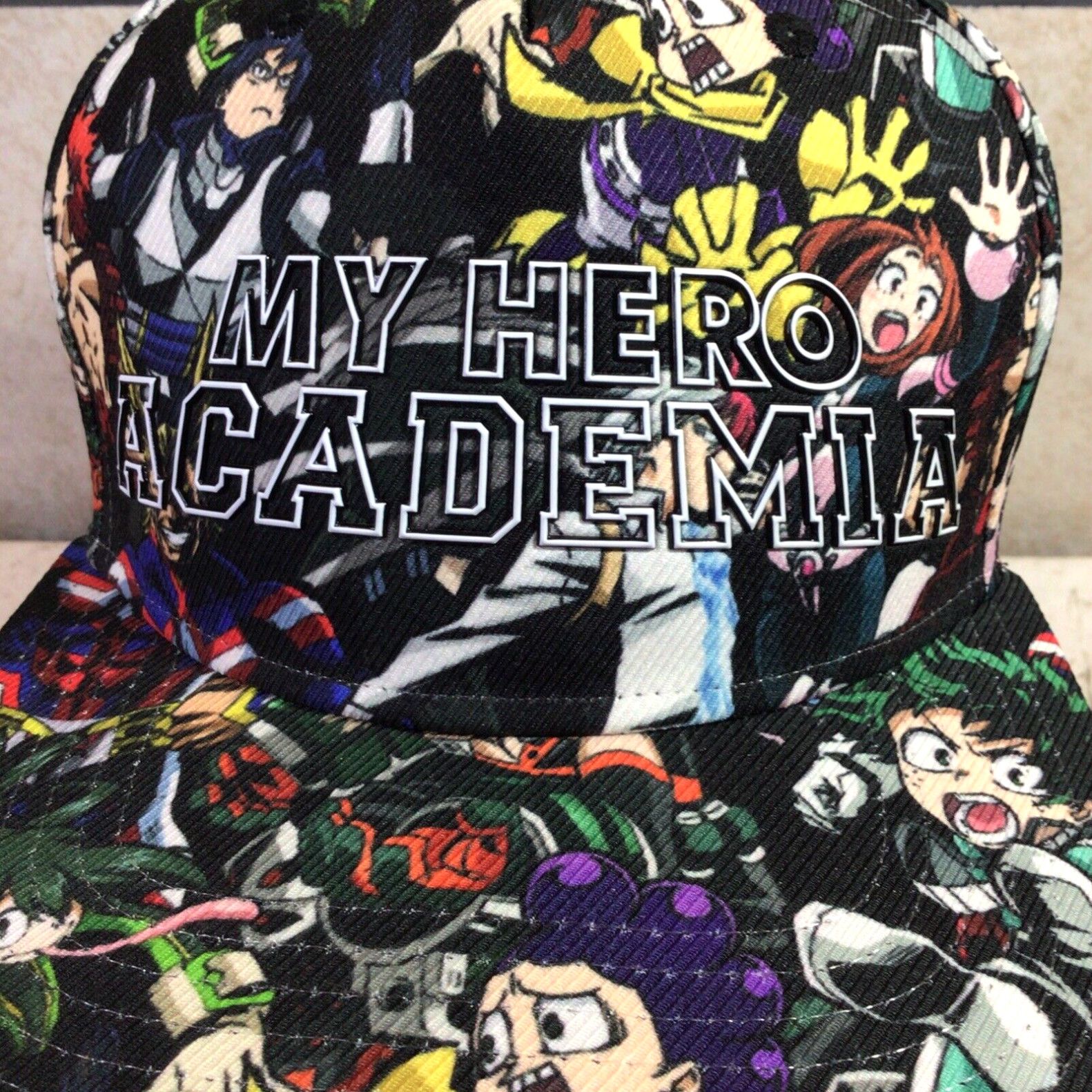 Vintage My Hero Academia Hat Mens OSFA Snapback Anime Characters ...