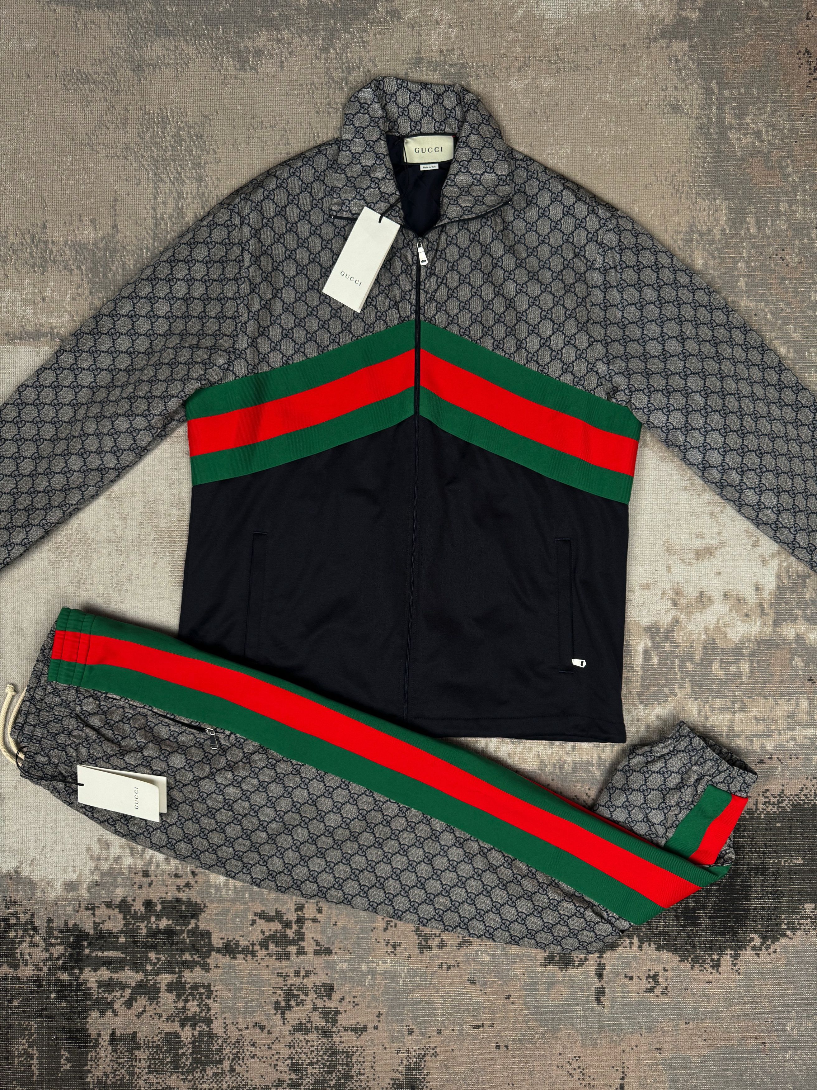 Gucci Gucci GG Monogram Stripe Tracksuit | Grailed