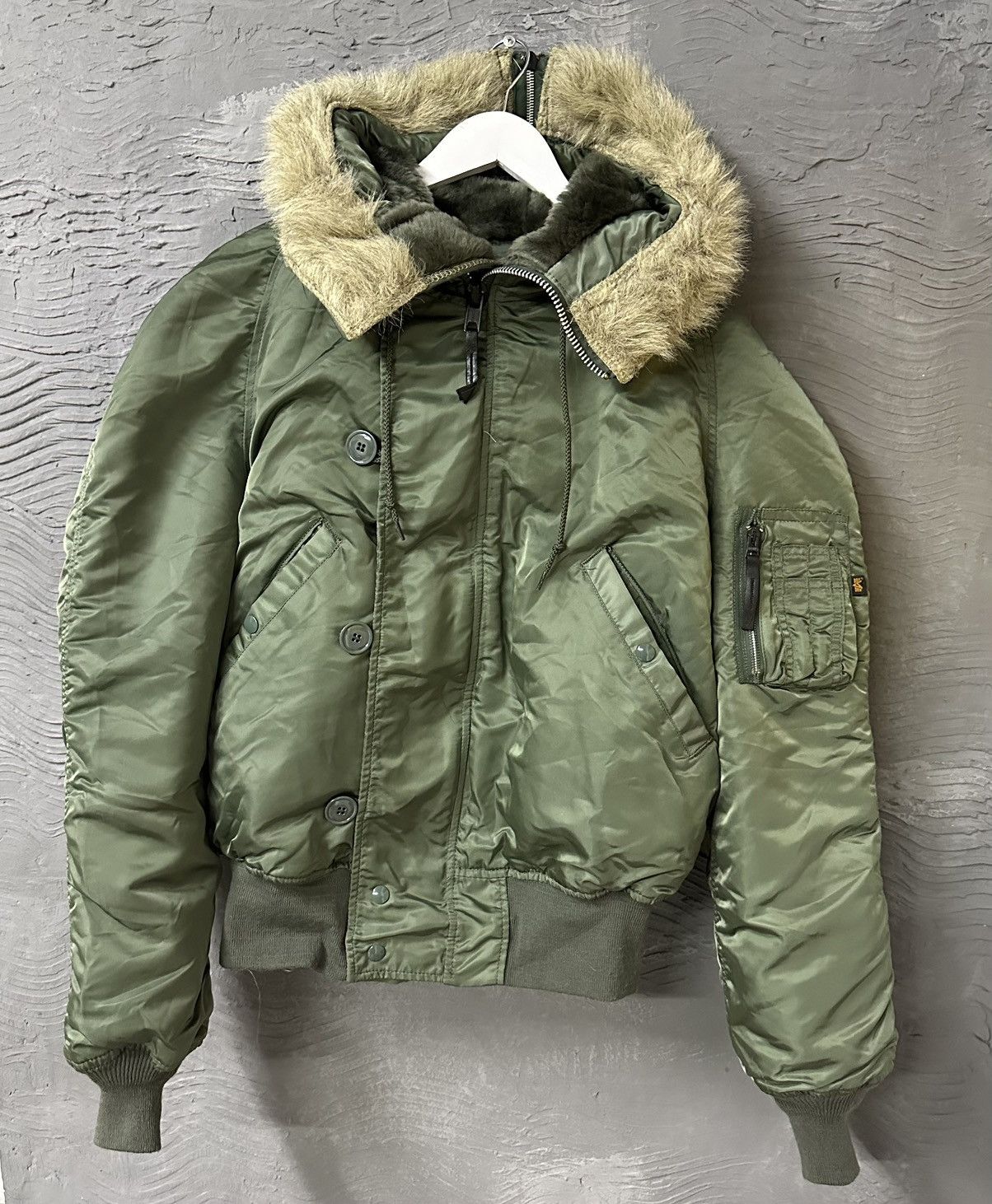 Alpha Industries × Bomber Jacket RARE 98s Alpha Industries USAF Nylon ...