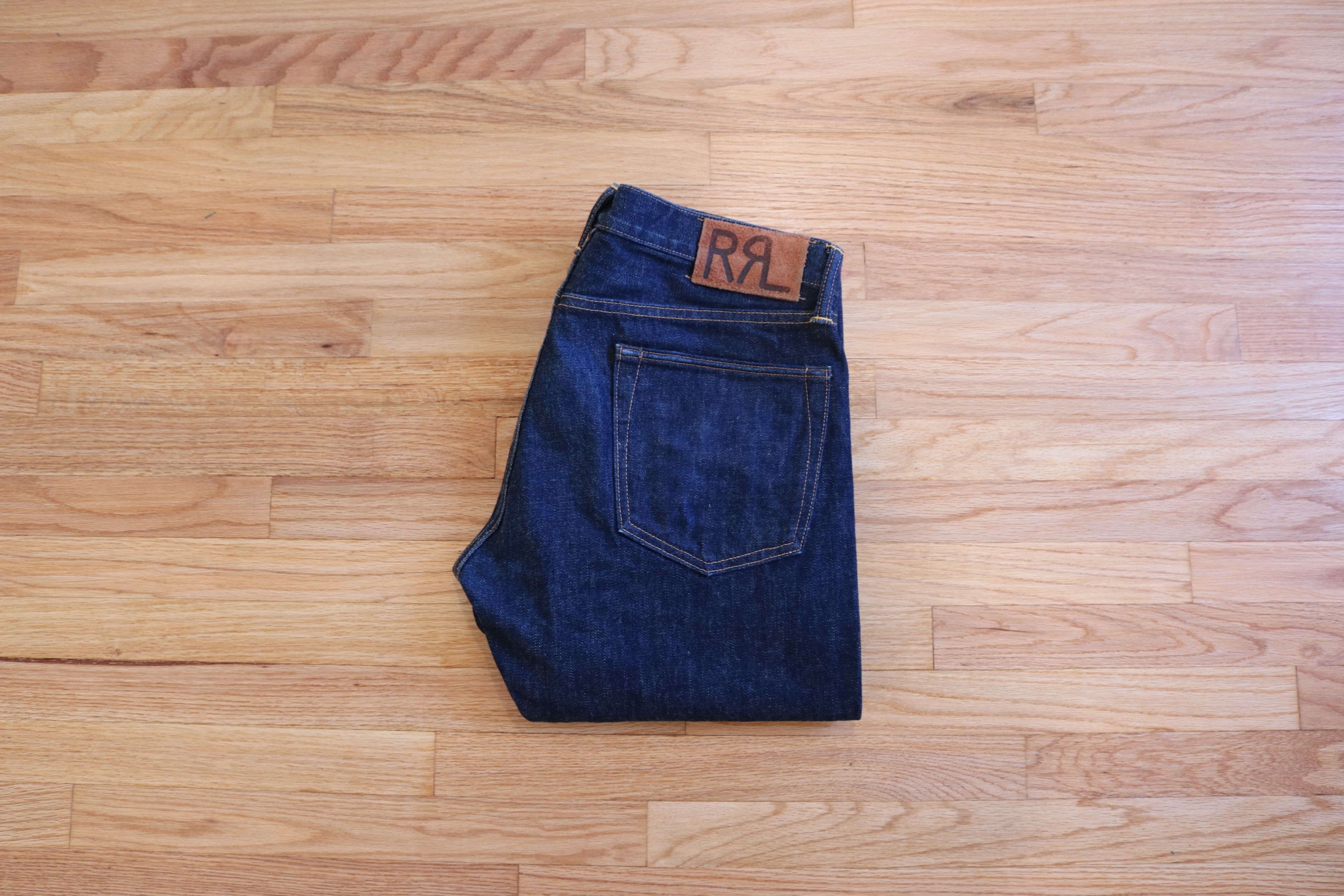 RRL Ralph Lauren Double RL Low Straight "Once Washed 3" Raw Selvedge ...