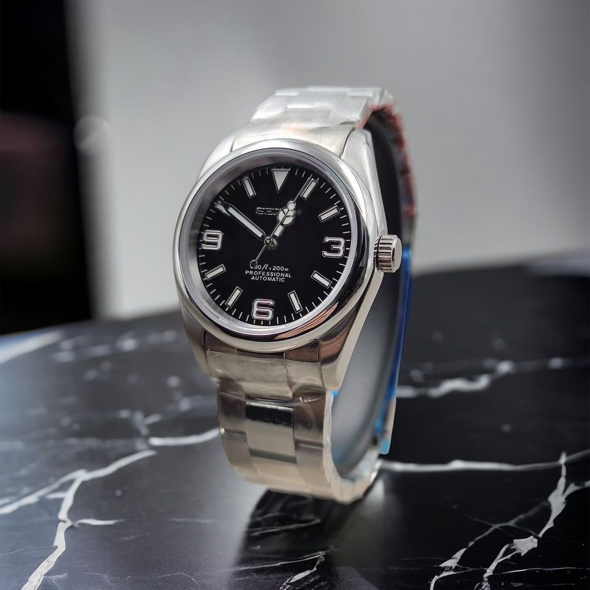 Japanese Brand × Seiko × Watch Seiko Mod Explorer 1 Steel Oyster ...