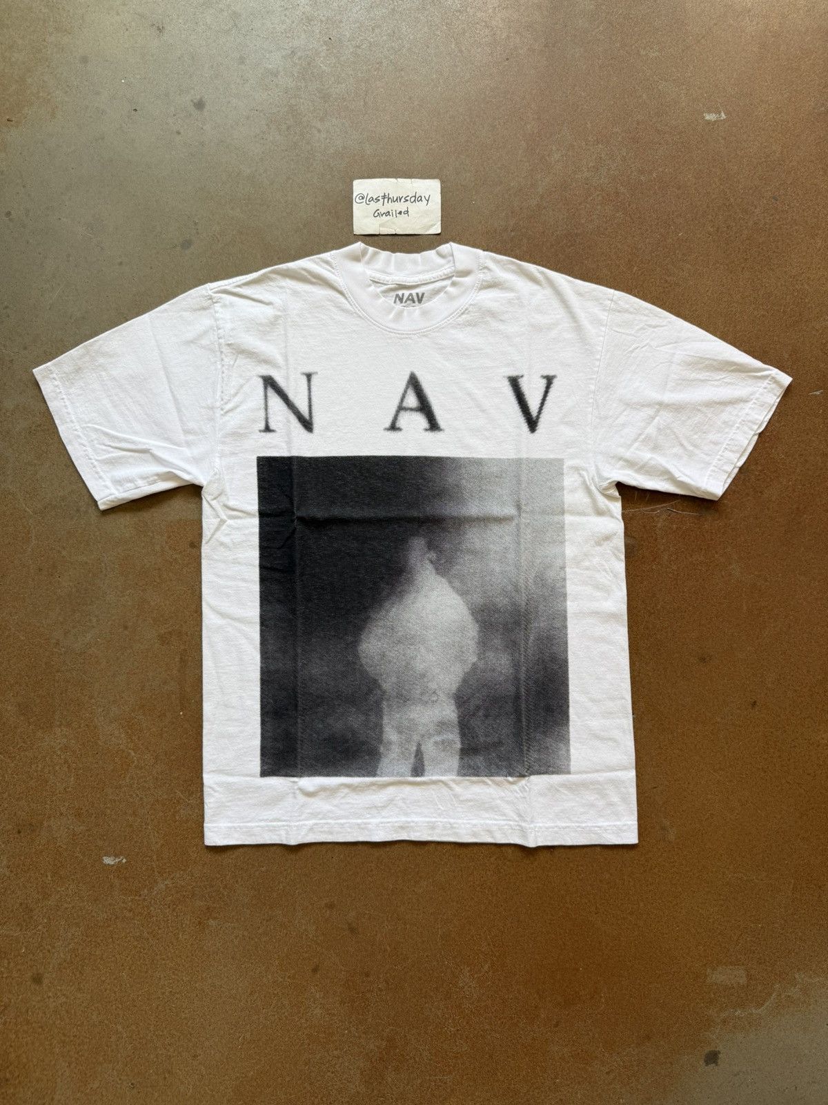 Saint Michael Saint Michael x NAV OMW2 Rexdale Tee White 001 Small ...