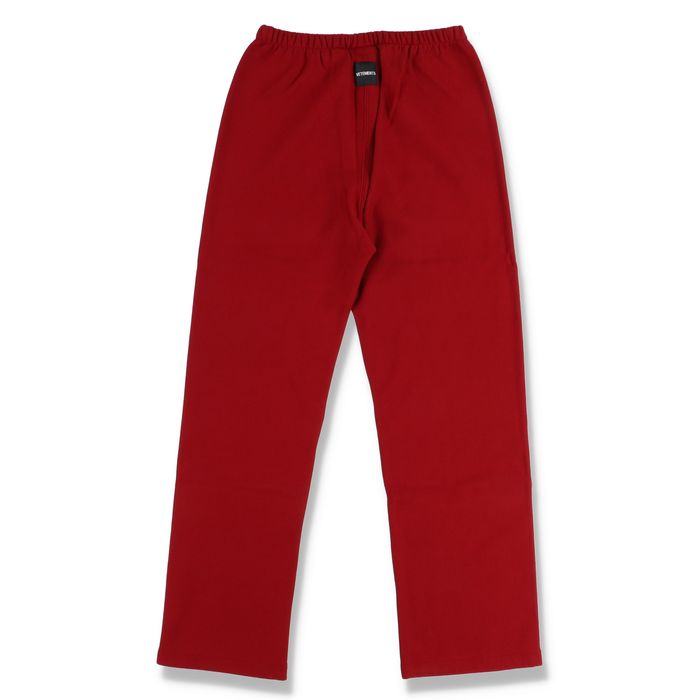 Vetements Red Big Logo Sweatpants | Grailed