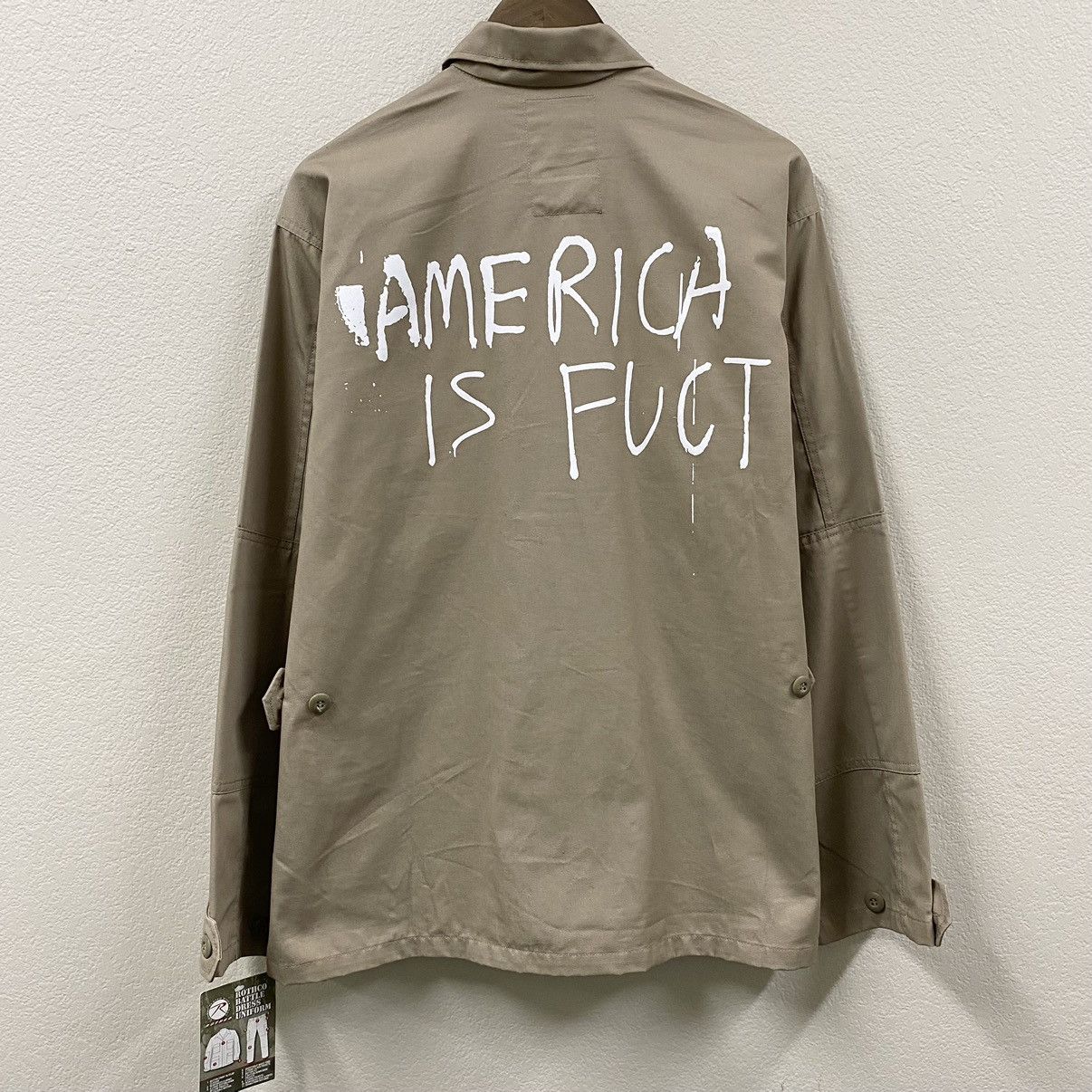 FUCT 2022 BDU LIGHTWEIGHT MILITARY KHAKI JACKET (L) | Grailed