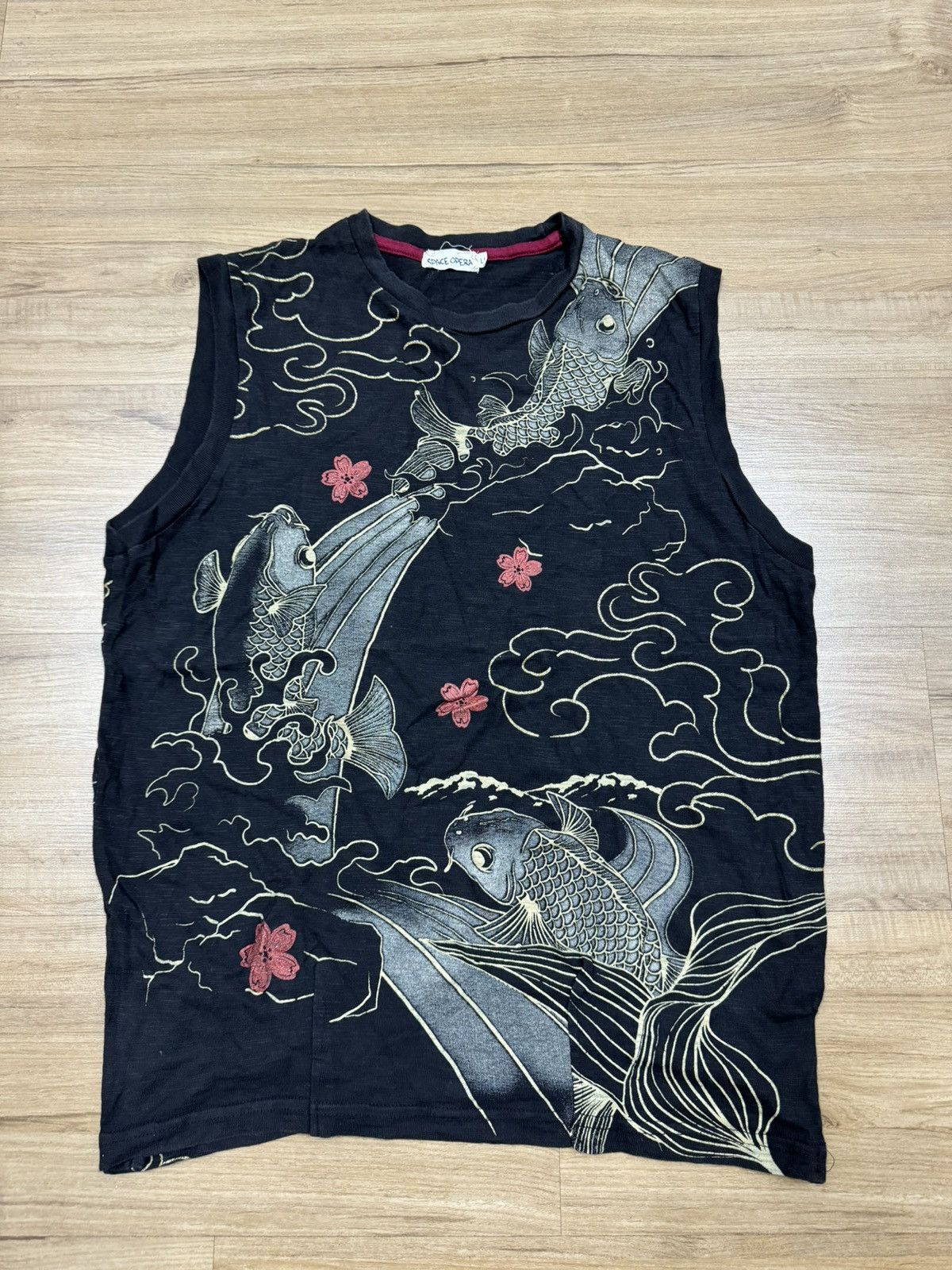 Japanese Brand Space Opera Japanese Traditional Koi Fish Tshirt | Grailed