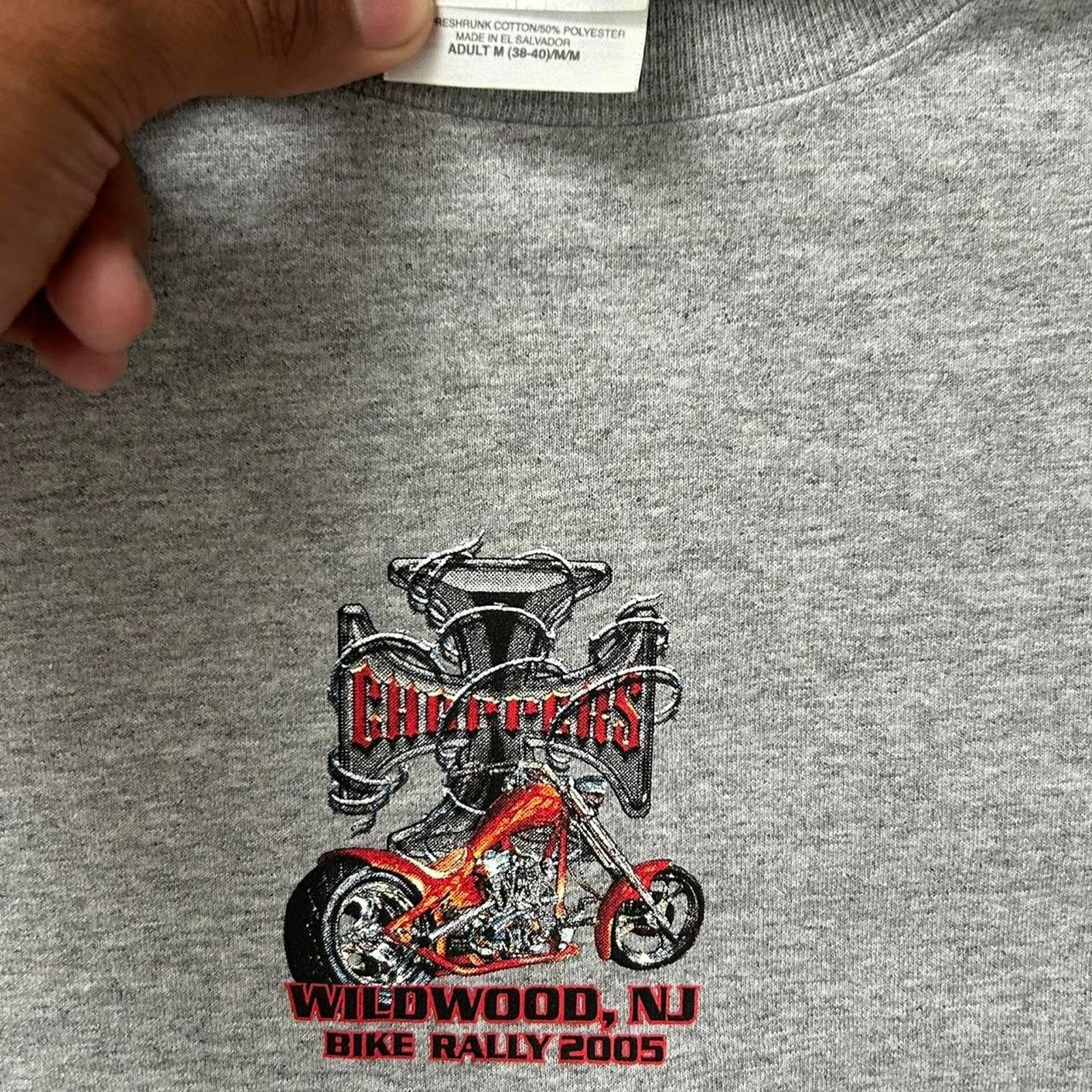Harley Davidson Y2K East Coast Choppers Barbed Wire Motorcycle Gray Tee ...
