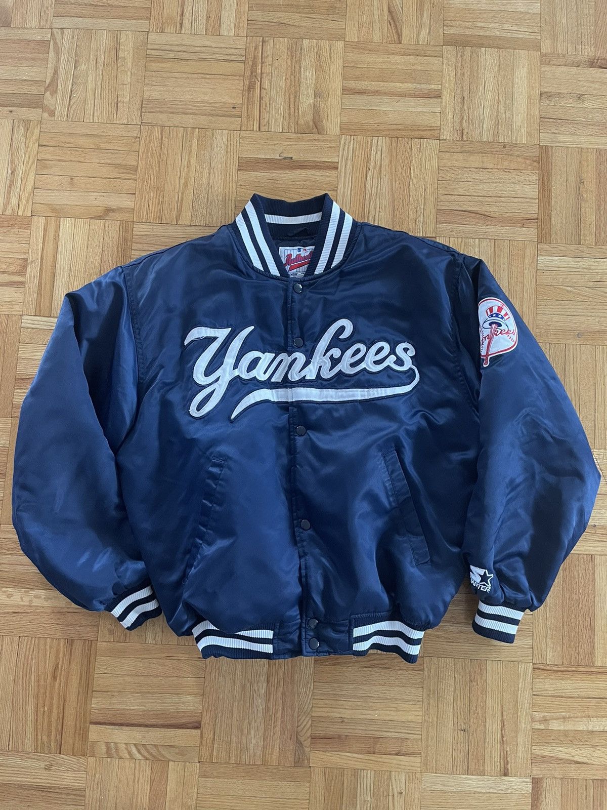 Vintage Vintage Starter Diamond New York Yankees Bomber Jacket | Grailed