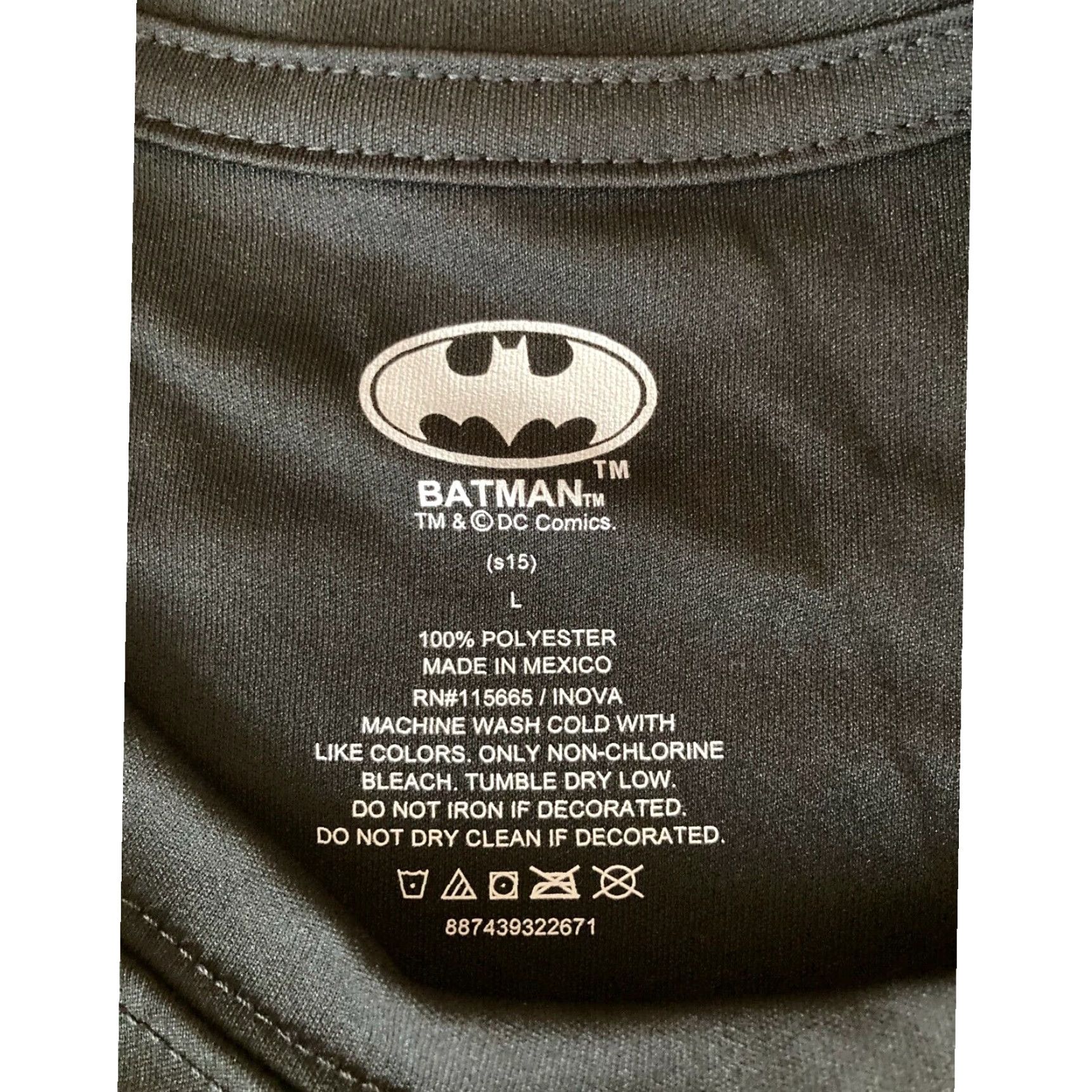 Dc Comics Batman DC Comics Official Logo Graphic Tee with Iconic Bat ...