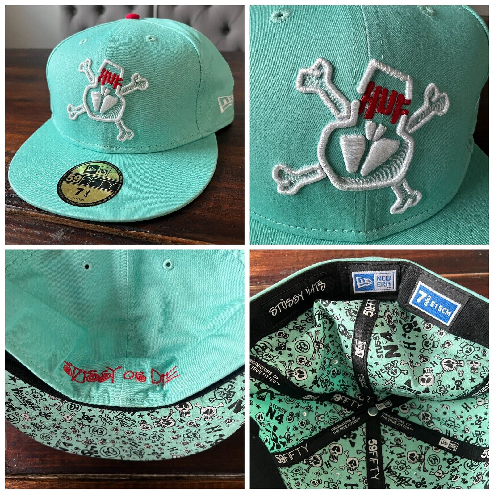 Stussy Vintage Stussy X Huff New Era Fitted 59FIFTY Hat | Grailed