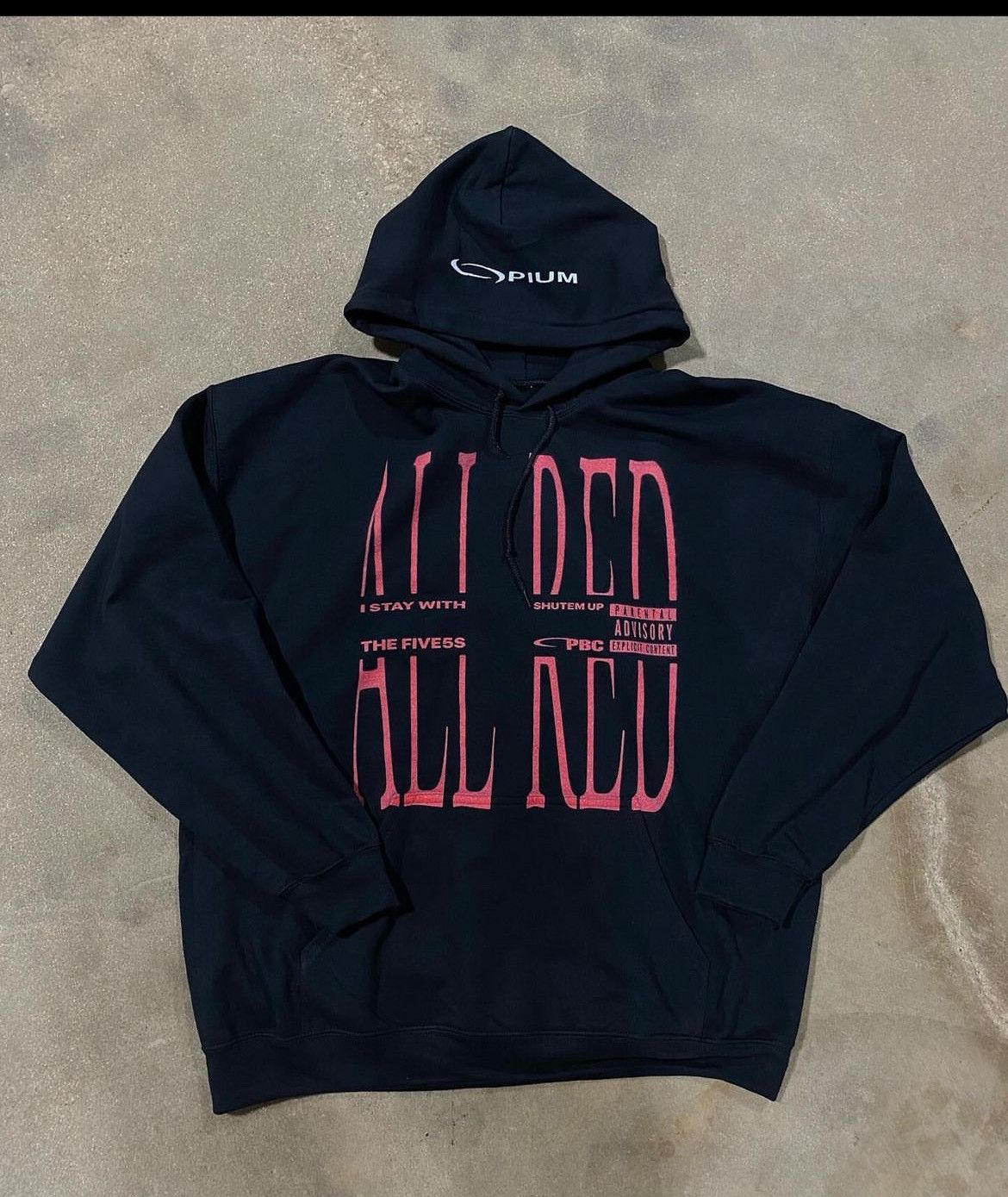 Playboi Carti CUSTOM ALL RED PLAYBOI CARTI OPIUM VETEMENT STYLE HOODIE ...