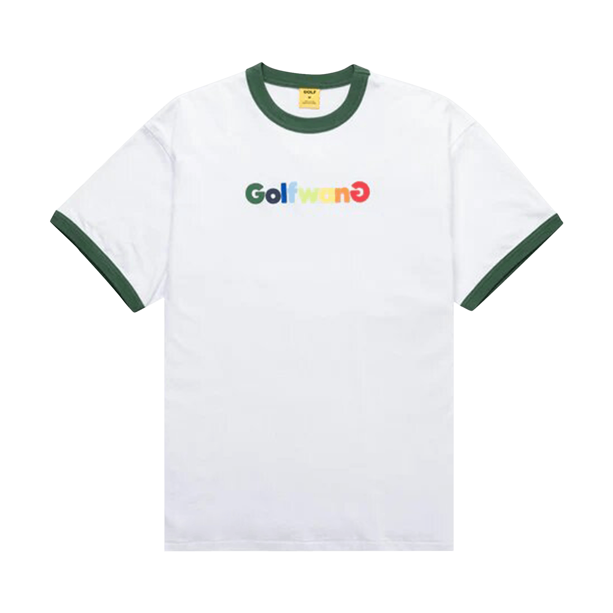 Golf Wang GOLF WANG Happy Logo Ringer Tee White/Green | Grailed