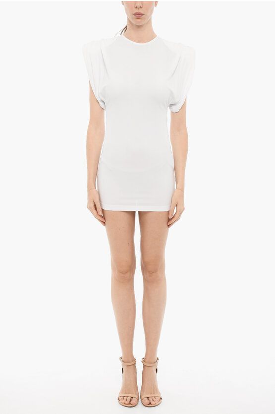 Wardrobe.NYC Solid Color Sheath Mini Dress with Pad Shoulders | Grailed
