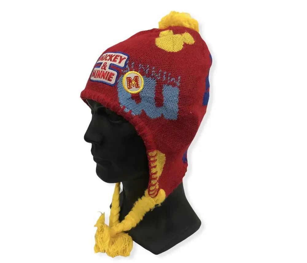 Disney × Hats × Mickey Mouse Vintage Mickey Mouse Cartoon Earflap ...