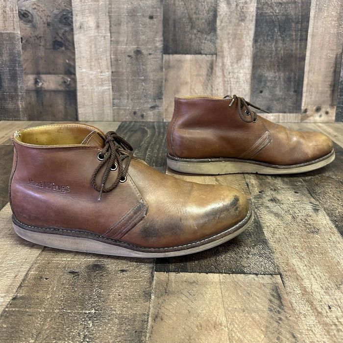 Red Wing Red Wing 595 Chukka Leather Lace Up Work Boots Mens 10 D | Grailed