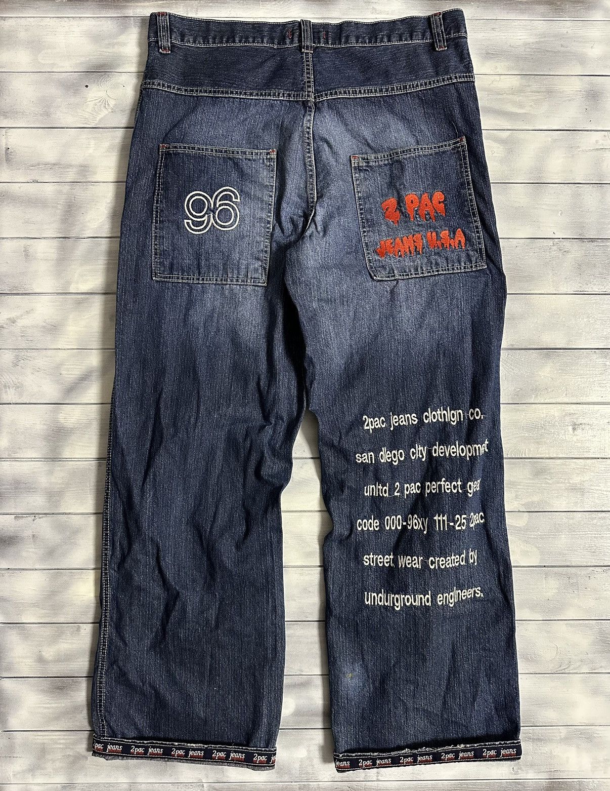 Vintage Very Rare Jeans 2Pac Rap Vintage Pants Tupac. | Grailed