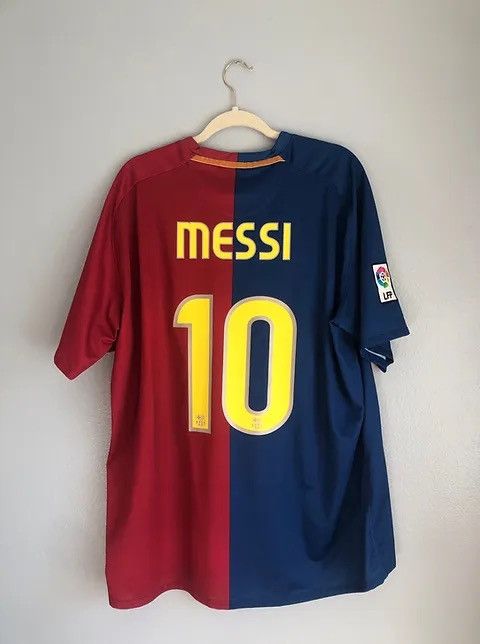 Nike Leo Messi 2008-09 Barcelona Home XXL 9/10 | Grailed