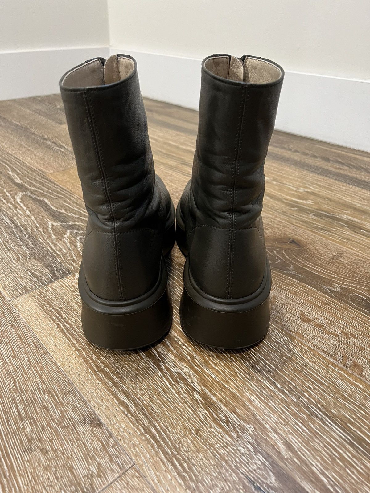 The Row The row zipped boot 1 in leather | Grailed