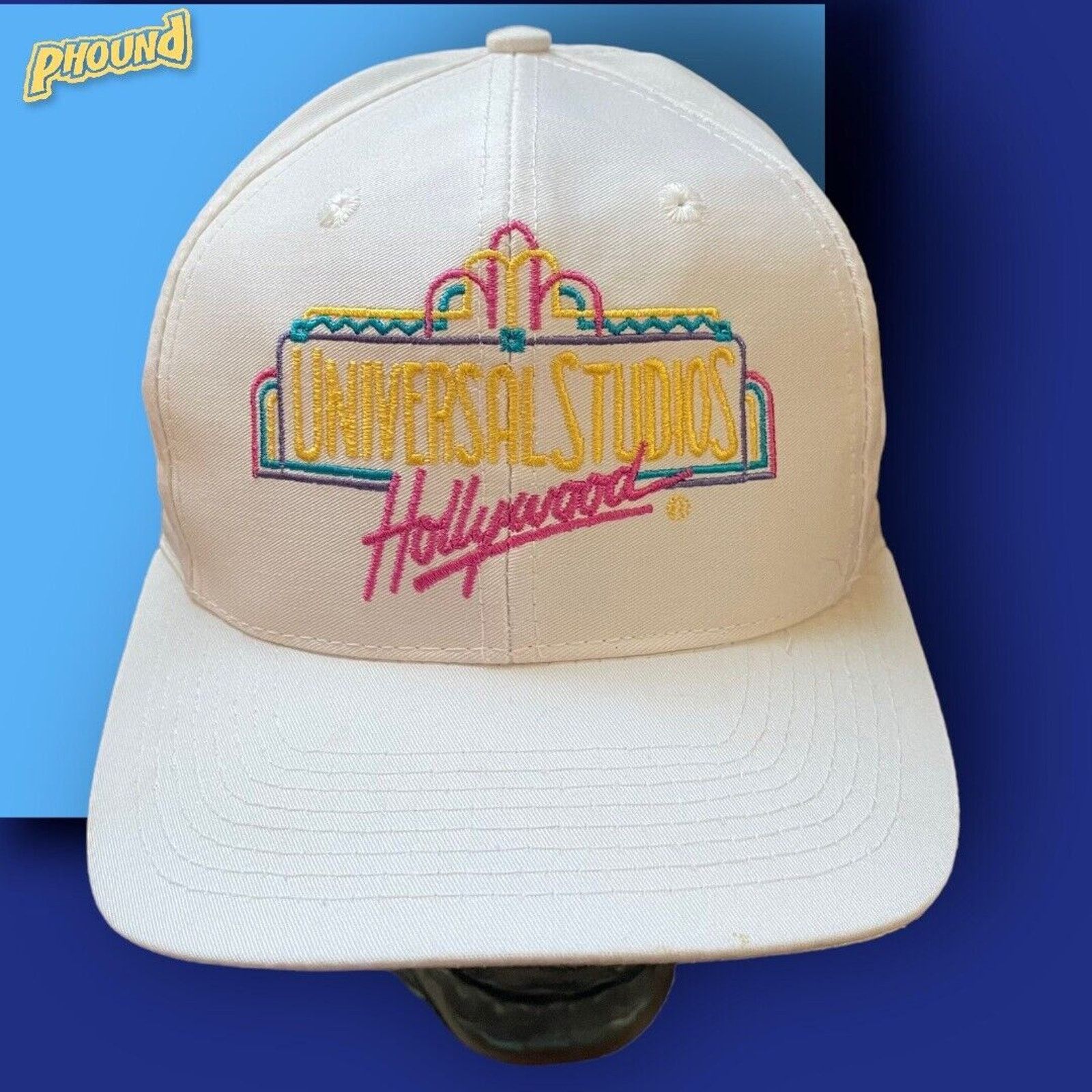 Vintage Vtg Universal Studios Theme Park Hollywood Hat 90s SnapBack ...