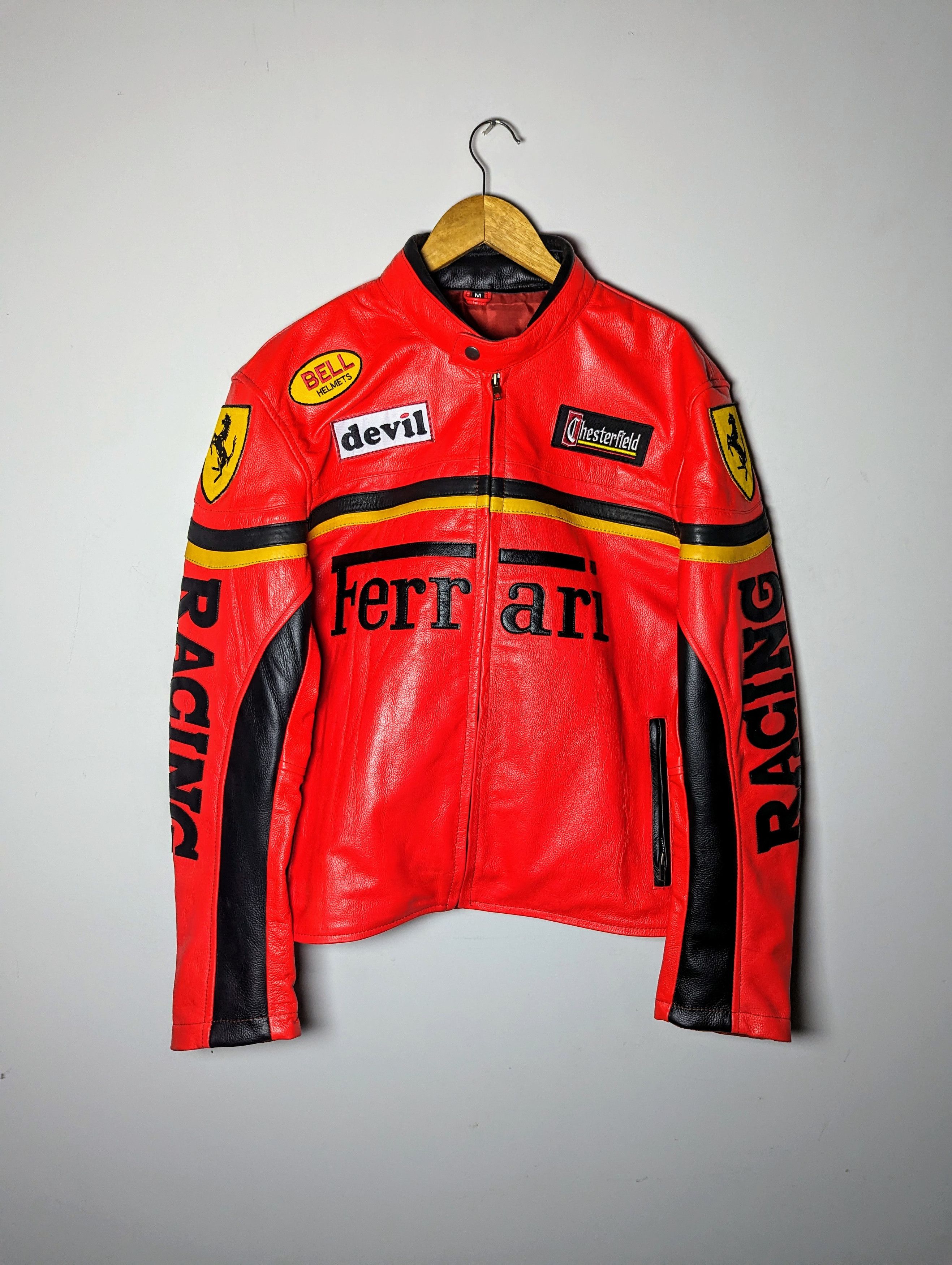 Ferrari × Genuine Leather × Leather Jacket 🔥 FERRARI LEATHER JACKET ...