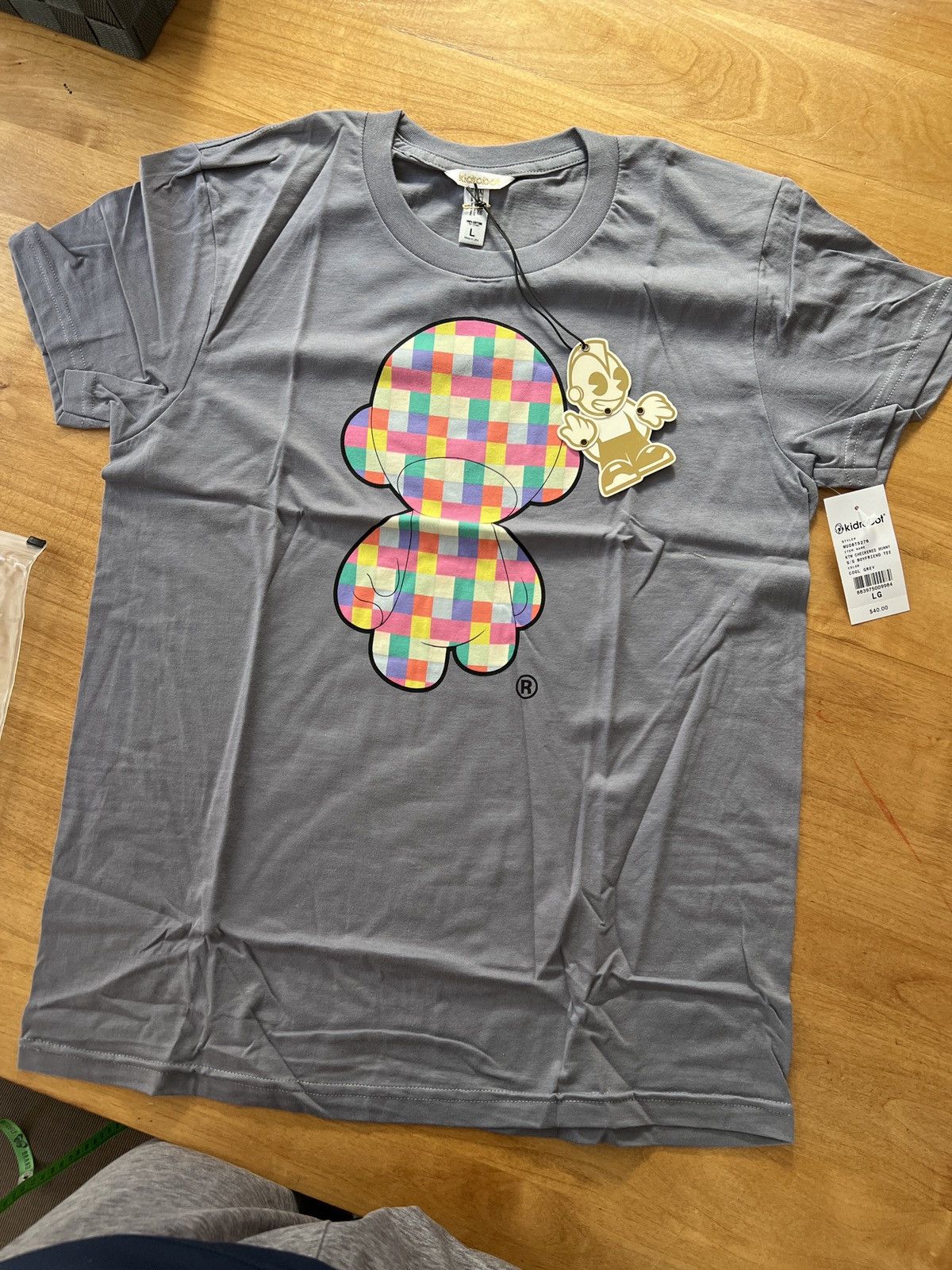 Kid Robot Vintage Kid Robot KTW checkered munny boyfriend tee Y2K | Grailed