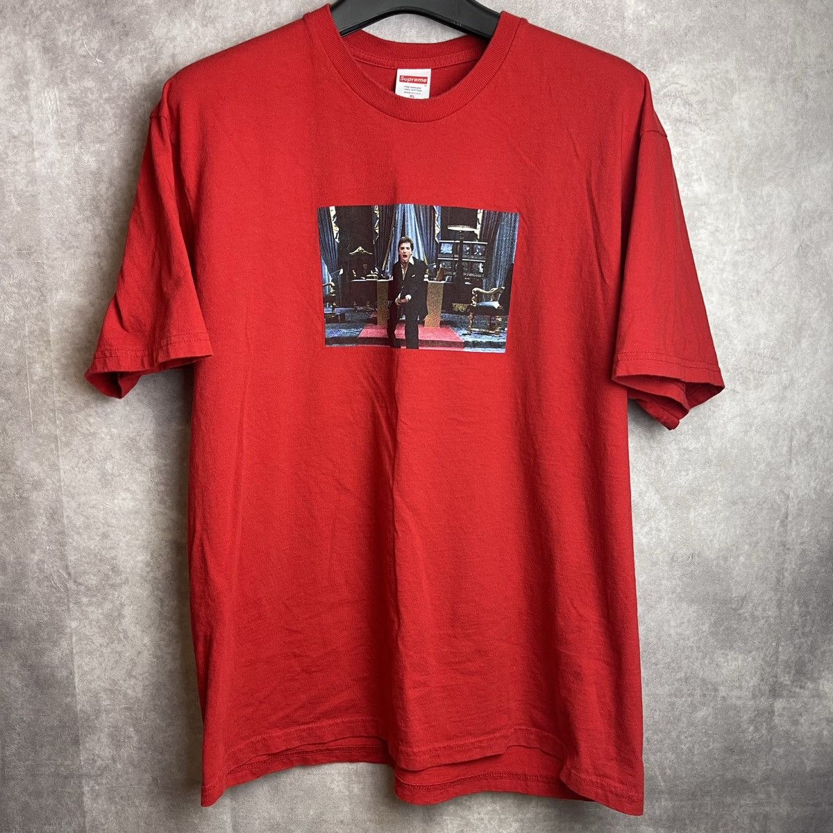 Streetwear × Supreme × Universal Studios Supreme Scarface Friend Red ...