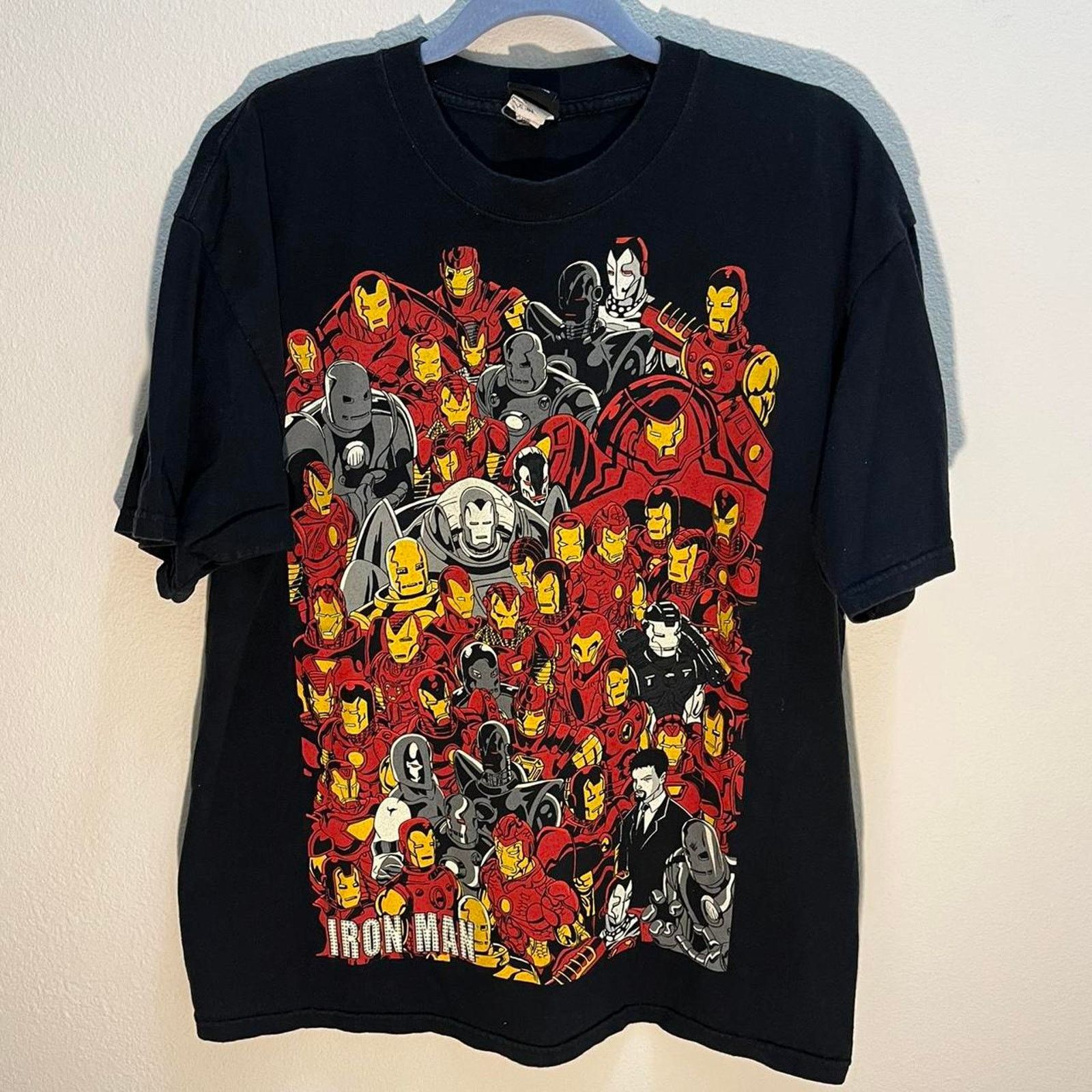 Marvel Comics Y2K Marvel Mad Engine Iron Man All Over Front Graphic ...