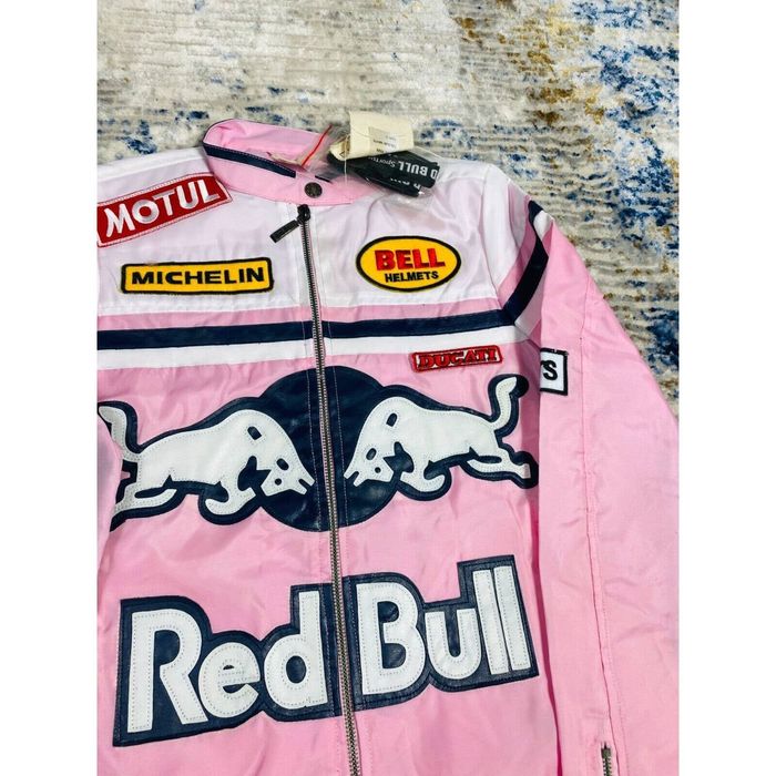 Red Bull VINTAGE RED BULL PARIS JACKET LEATHER CRAZY RARE FROM 90S ...