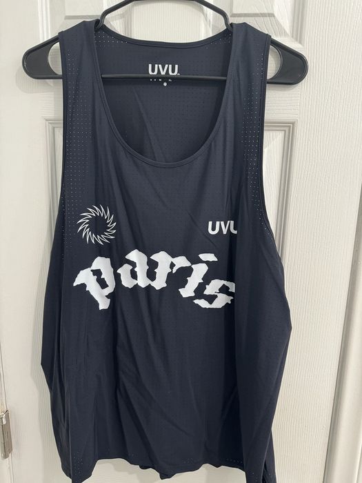 Nike UVU Paris racing tank and Nike running shorts | Grailed