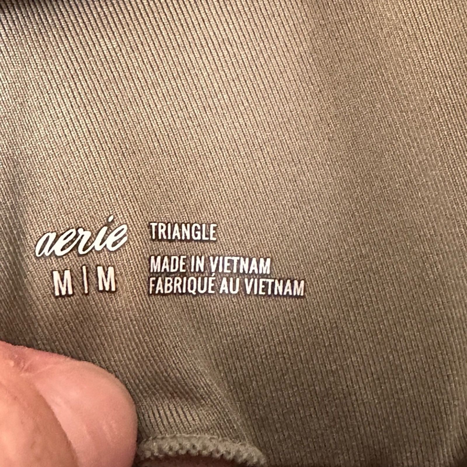 Aeres NWT Aerie Olive Green Wireless Triangle Bra | Grailed