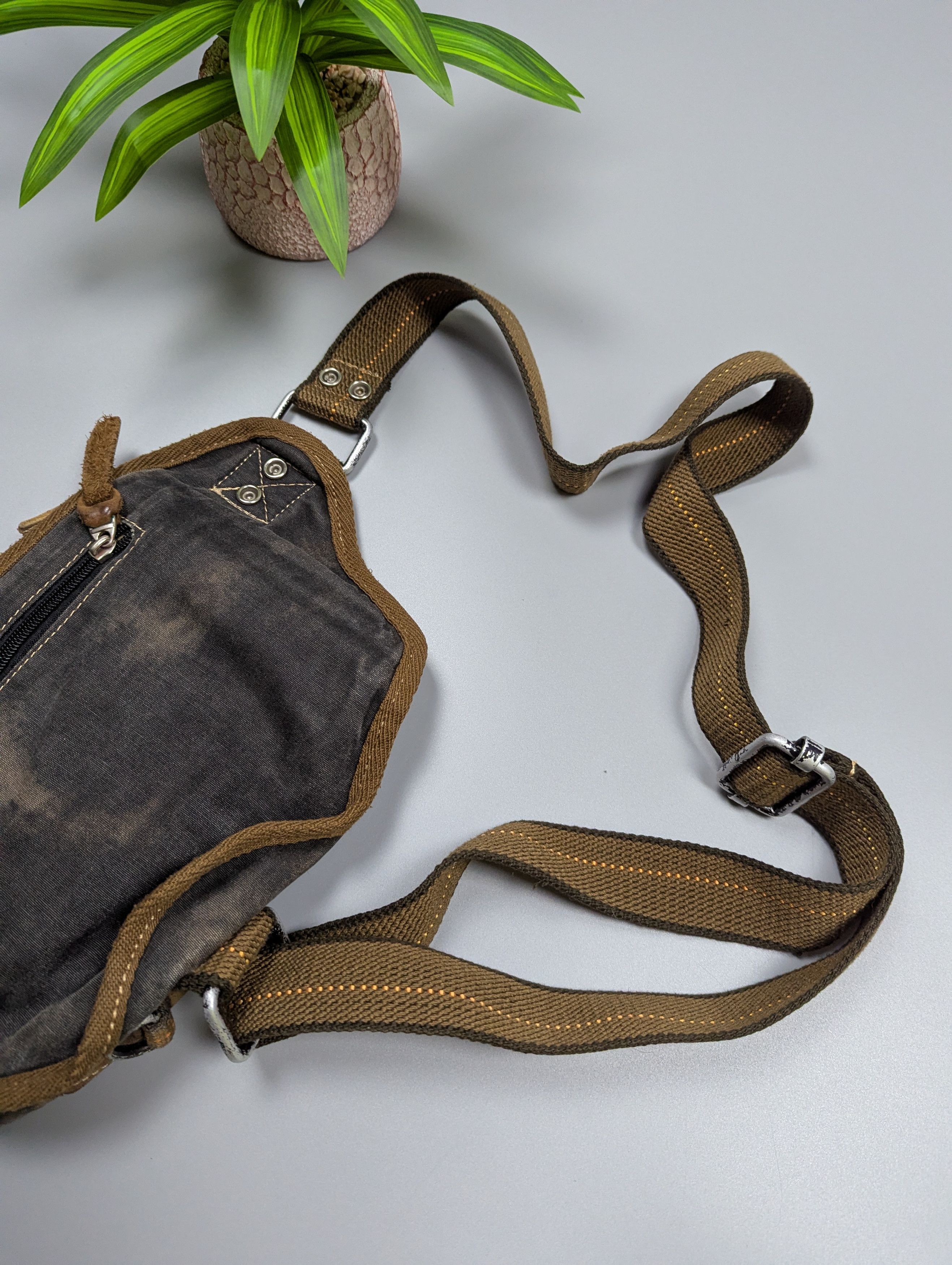 Vintage Toscanino VTG Italy Y2K Distressed Denim Crossbody | Grailed