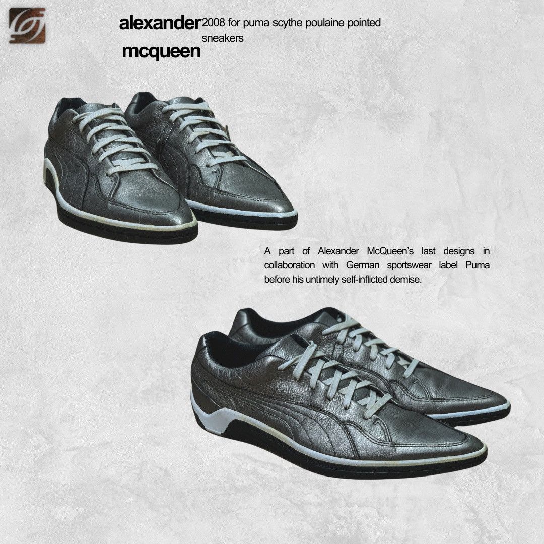 Alexander McQueen 2008 Puma Scythe Skeleton Poulaine Pointed Sneakers ...