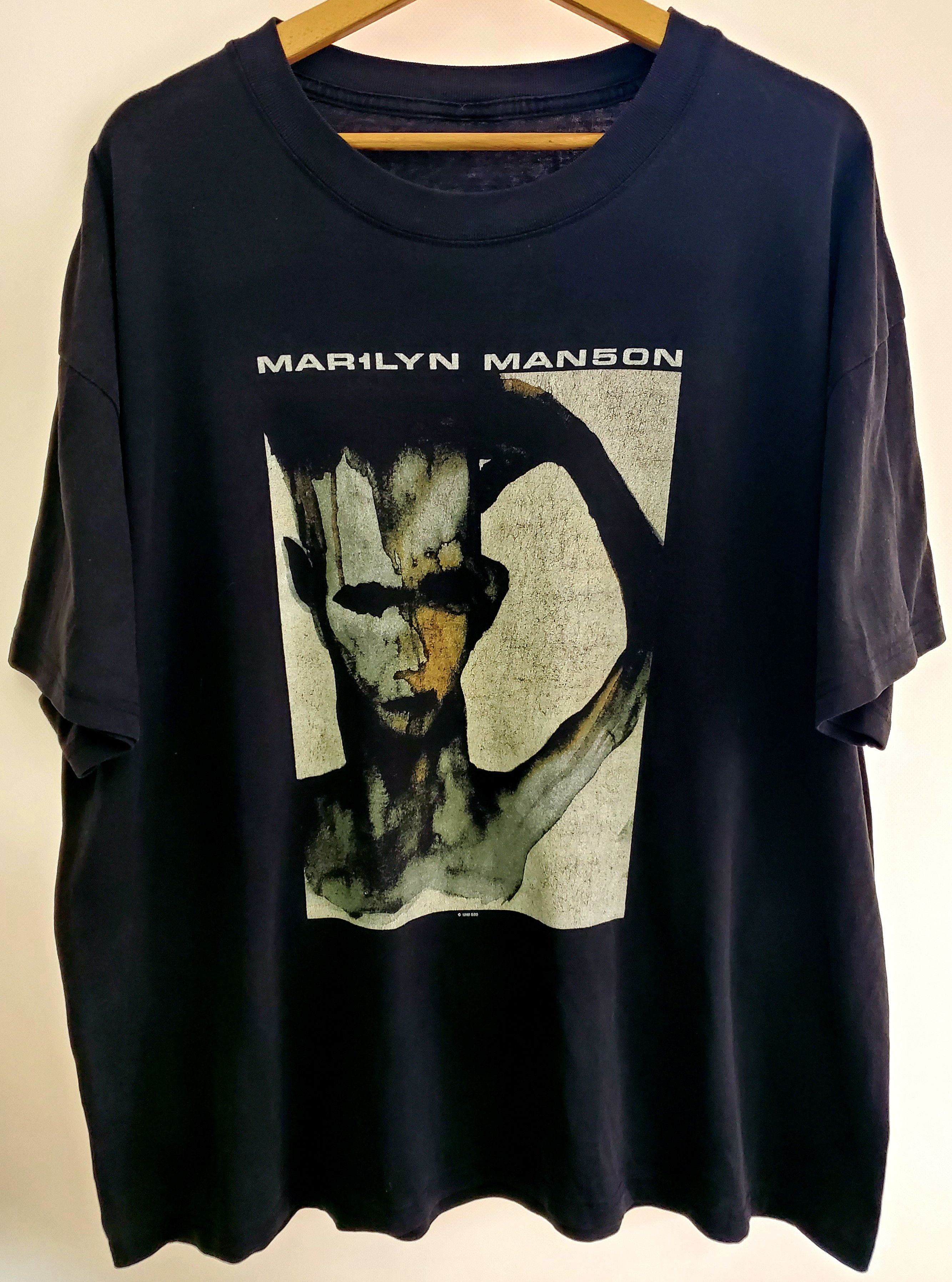 Band Tees × Marilyn Manson × Vintage Marilyn Manson mechanical animals hole in our soul dope Xl ...