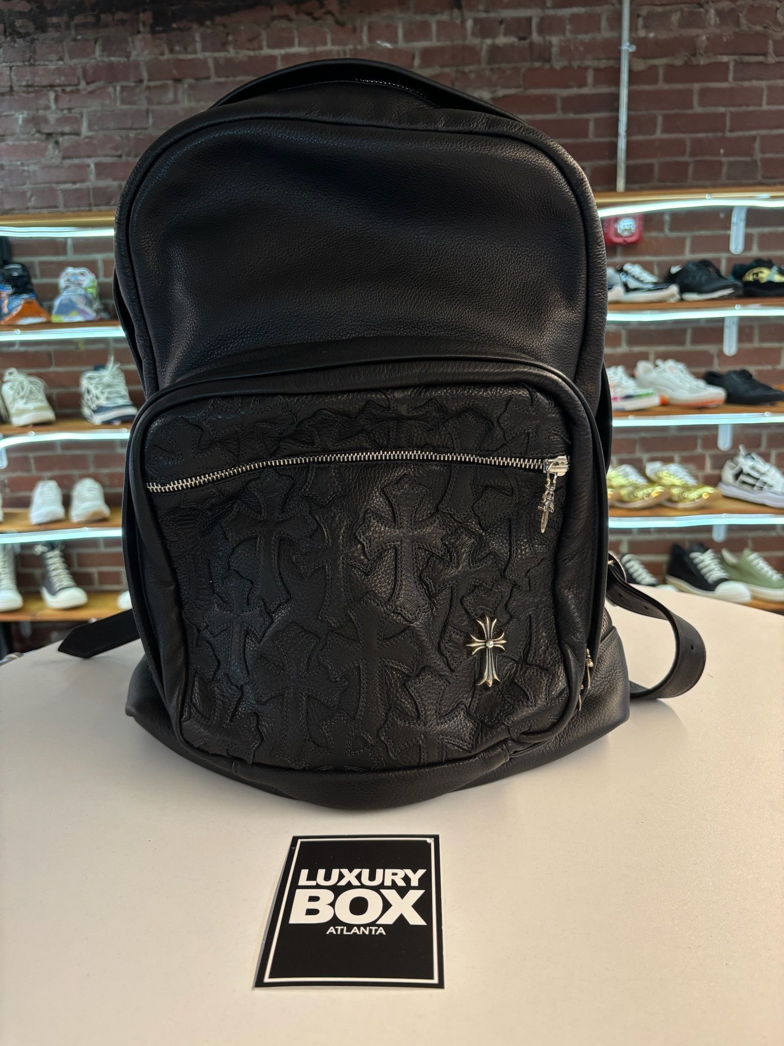 Chrome Hearts Chrome Hearts Cemetery Black Cross Patch Backpack | Grailed