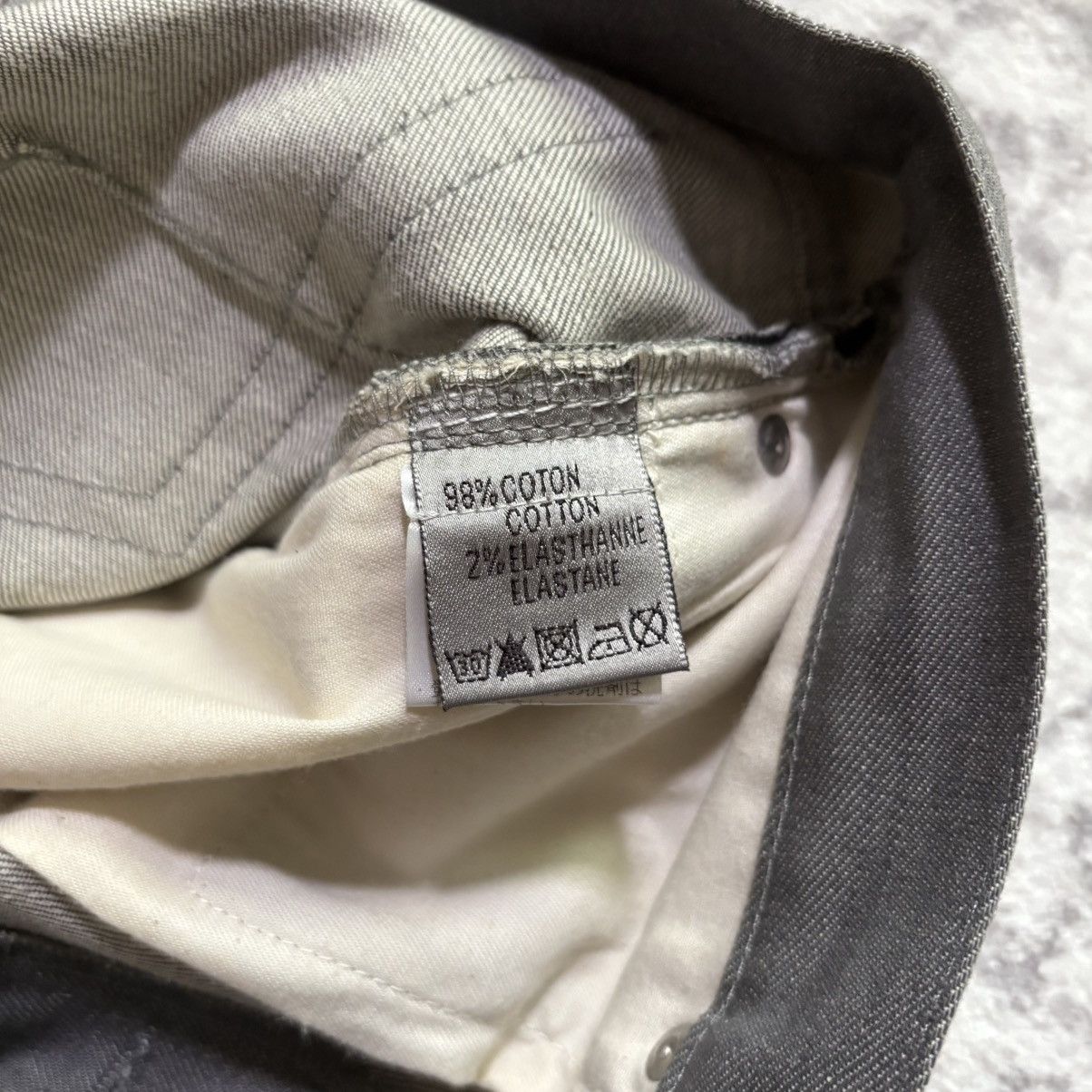 Dior × Hedi Slimane Dior Homme AW08 Stone Wash Skinny Jeans Grey | Size ...