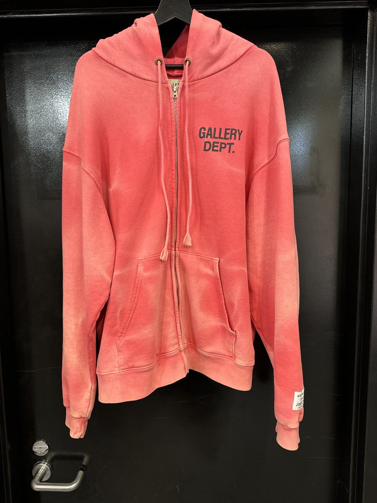 Gallery Dept. Red Gallery Dept Sunfaded Zip Up Hoodie | Grailed