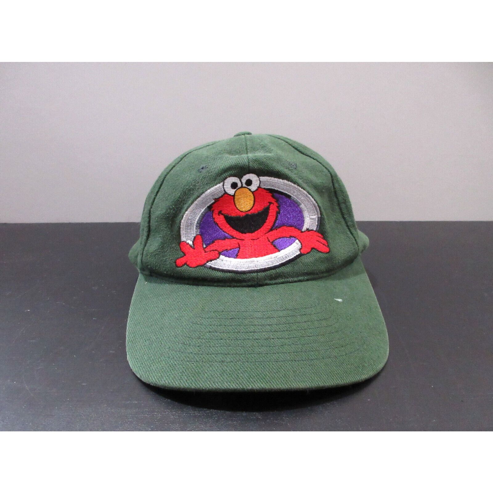 Vintage VINTAGE Elmo Hat Cap Snap Back Green Sesame Street Cartoon TV ...