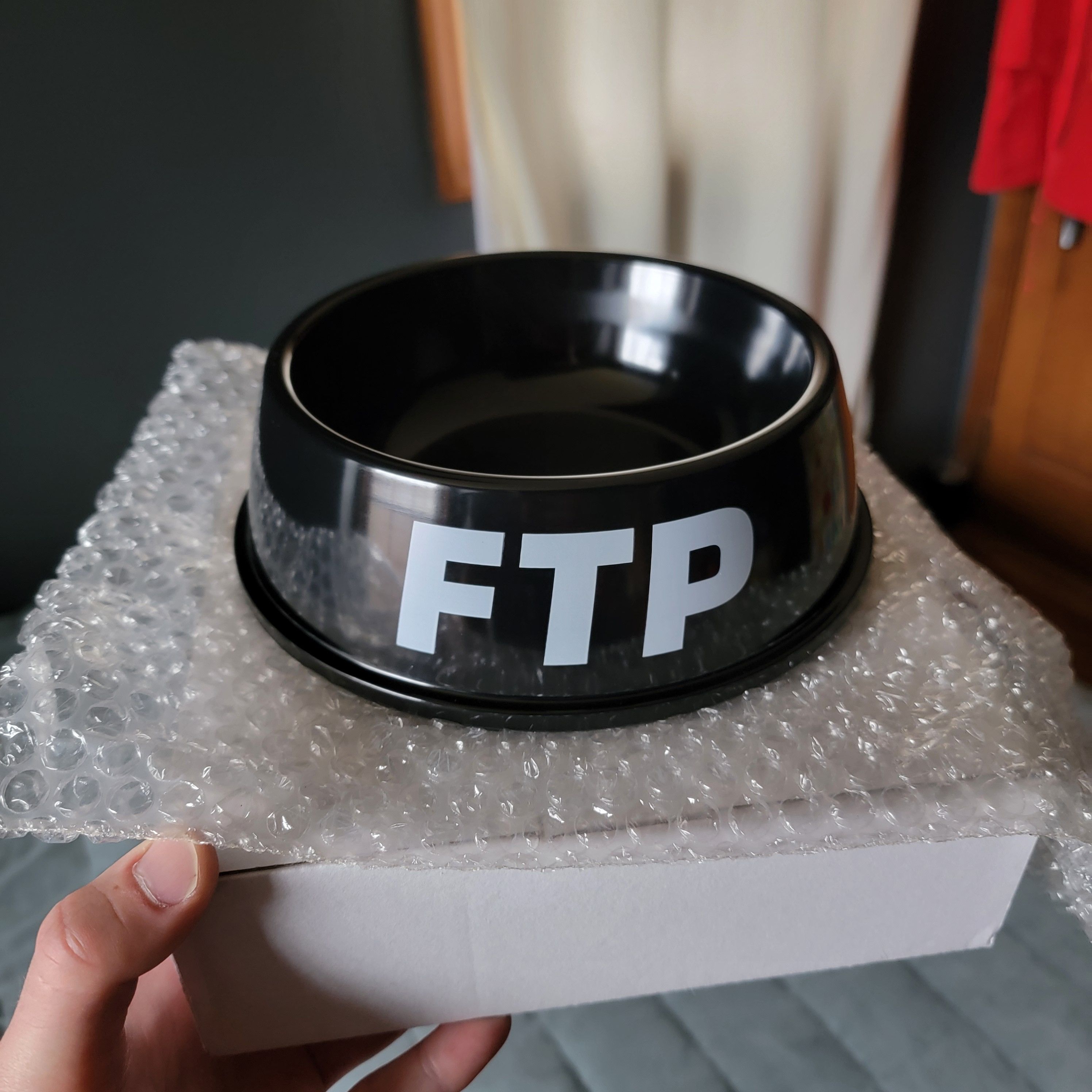 Fuck The Population FTP Logo dog bowl | Grailed