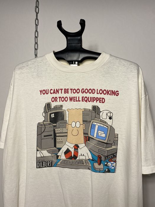 Vintage Vintage 1990’s Single Stitch Dilbert Funny Cartoon Tshirt | Grailed