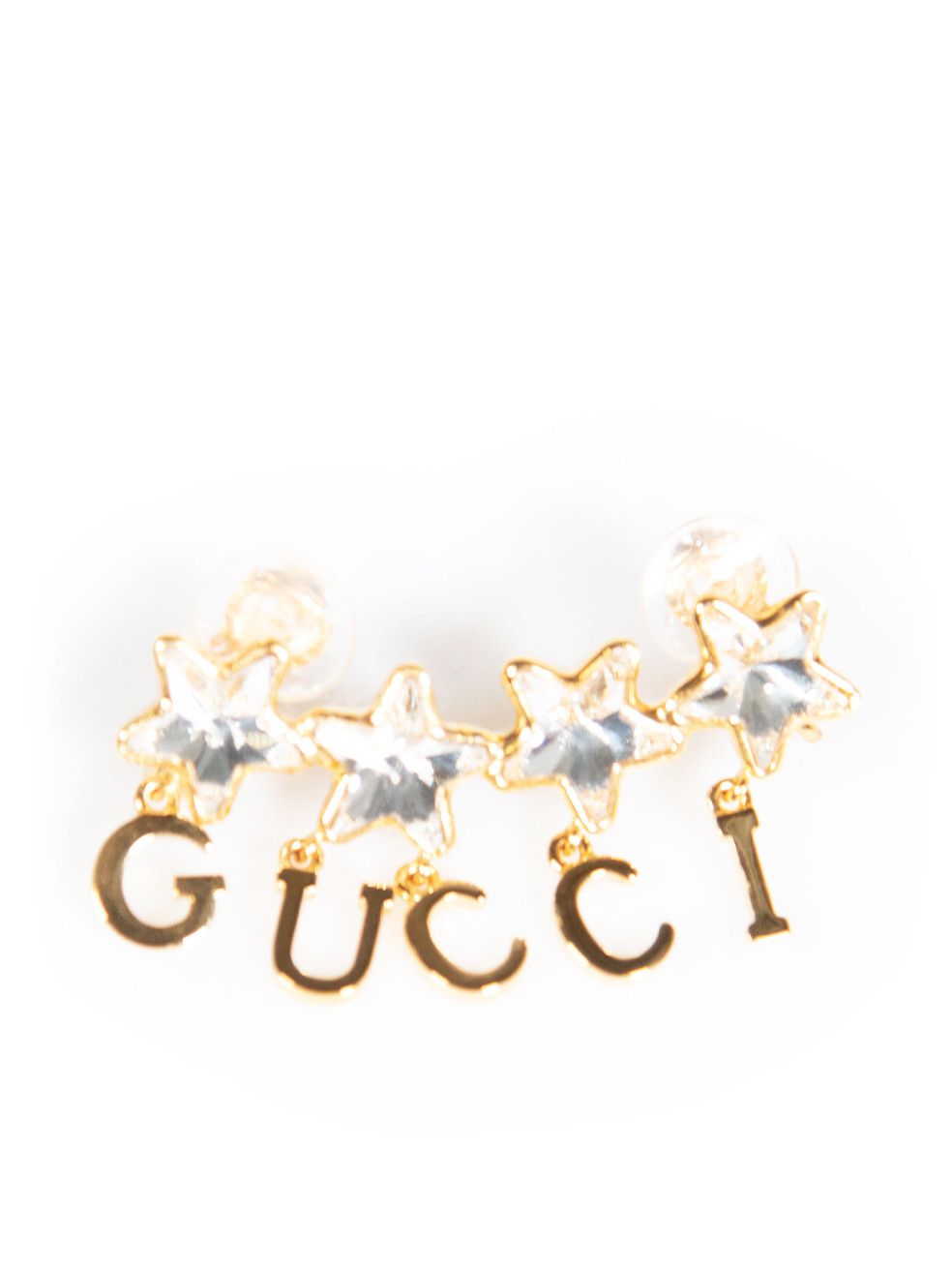 Gucci Gold Crystal Star Script Ear Cuff | Grailed