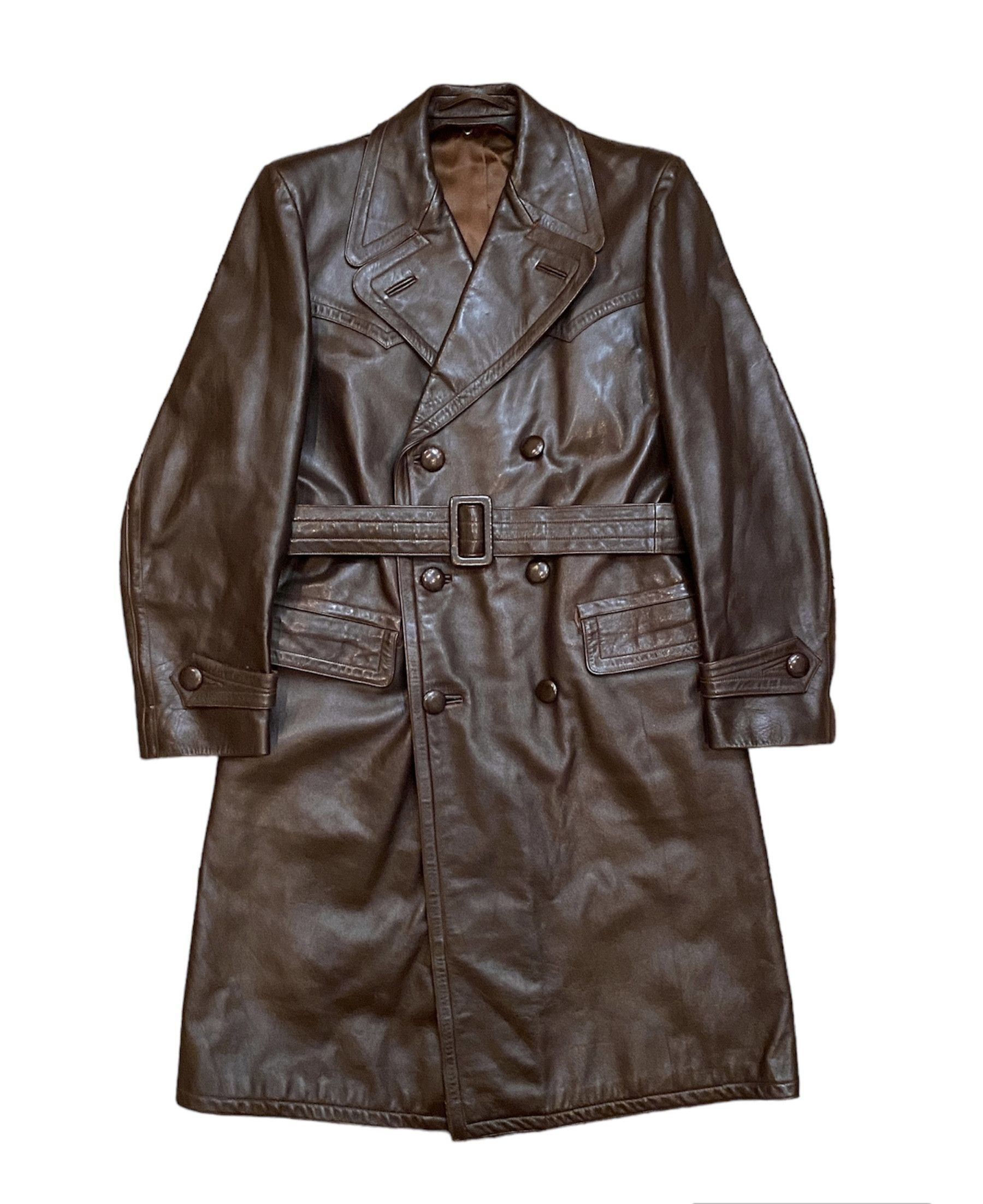 Military × Very Rare × Vintage Retro Military German Motorcycle Leather ...