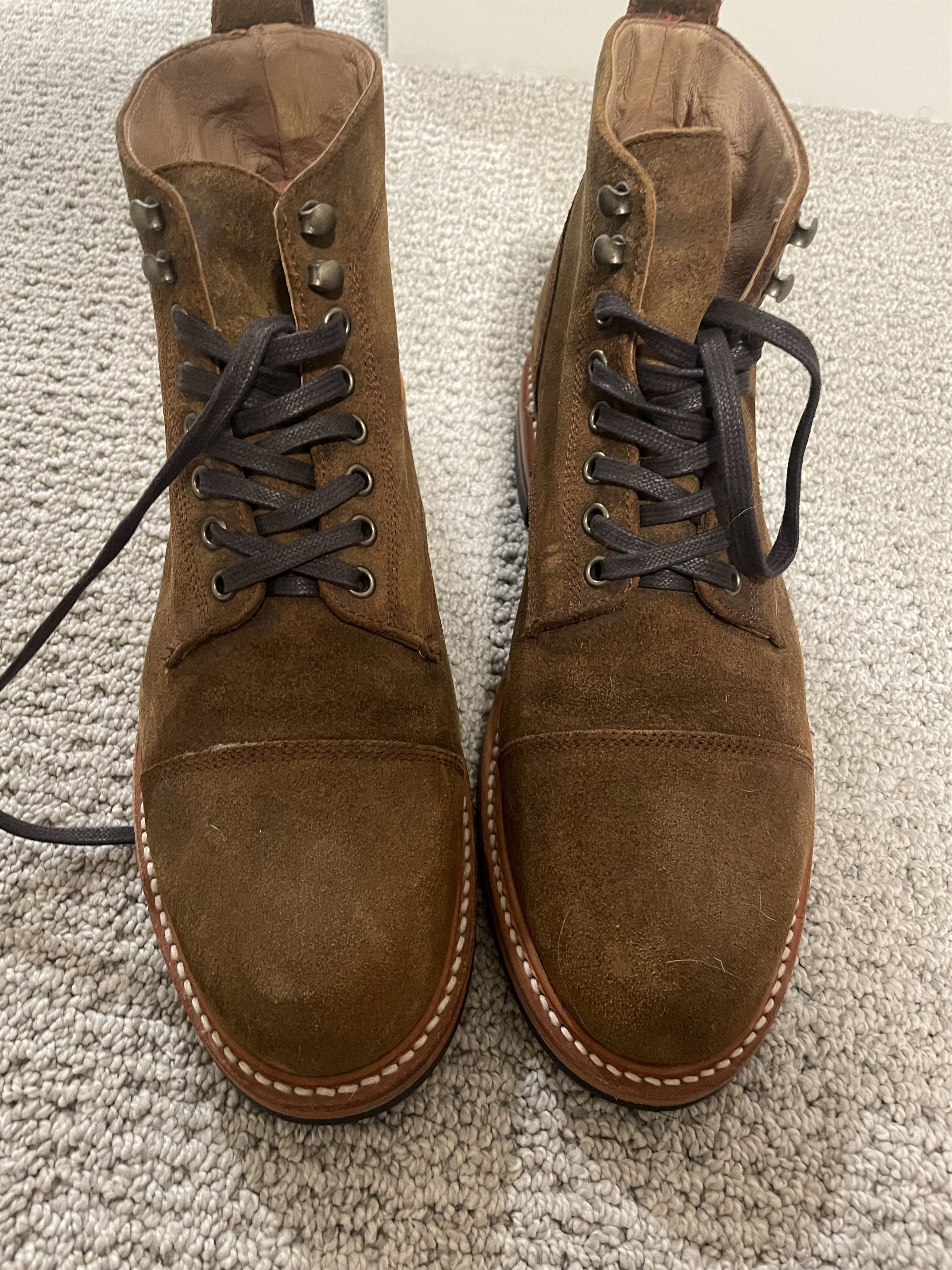 Taylor Stitch Taylor Stitch x Stetson Moto Boot- Golden Waxed Suede ...