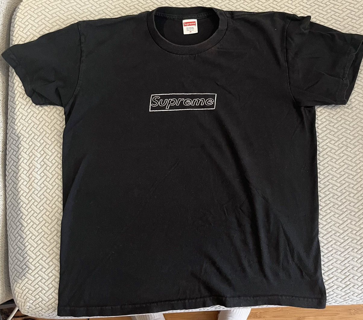 Supreme supreme x Kaws box logo | Grailed