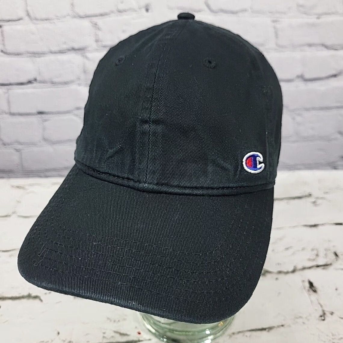 Champion Authentic Black Adjustable Fit Champion Ball Cap Hat | Grailed