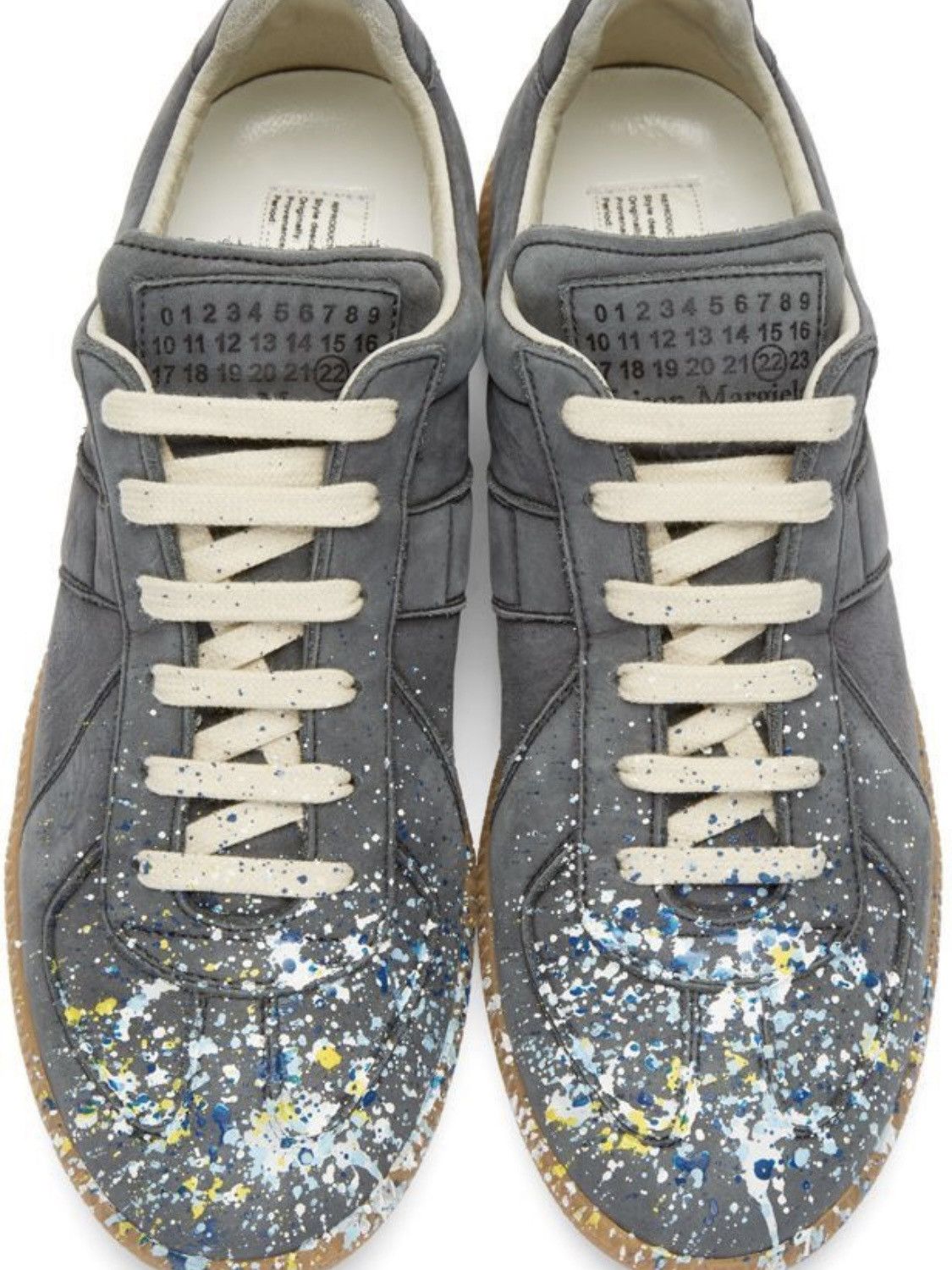 Maison Margiela Maison Margiela Suede Paint Splatter GATs | Grailed