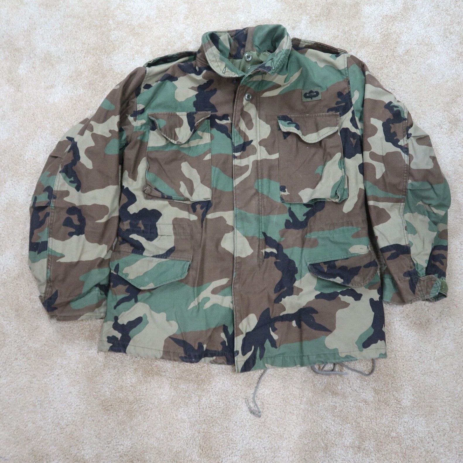 Vintage Vintage Cold Weather Field Jacket Woodland Camouflage Men's ...