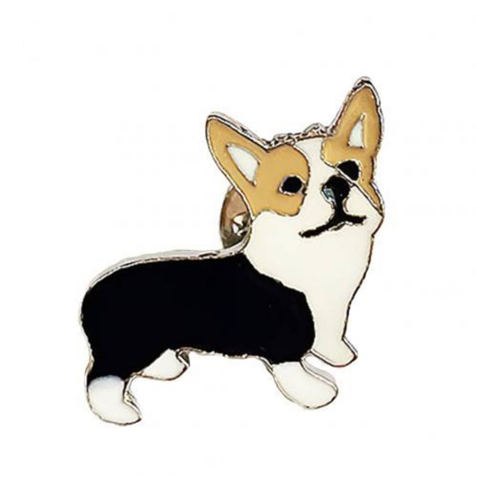 Pins × State Street × Streetwear Black Pembroke Welsh Corgi Dog Enamel ...