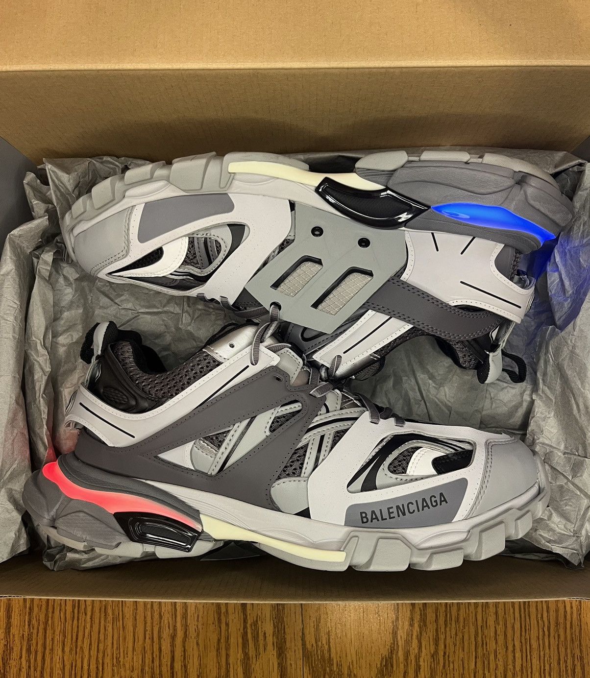 Balenciaga Balenciaga Track LED Sneaker (Grey) | Grailed
