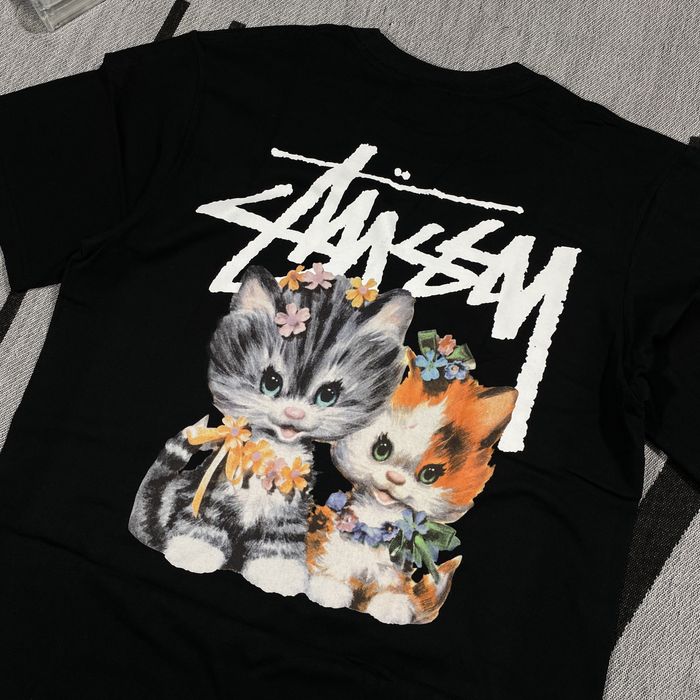 Stussy STUSSY KITTENS TEE BLACK | Grailed