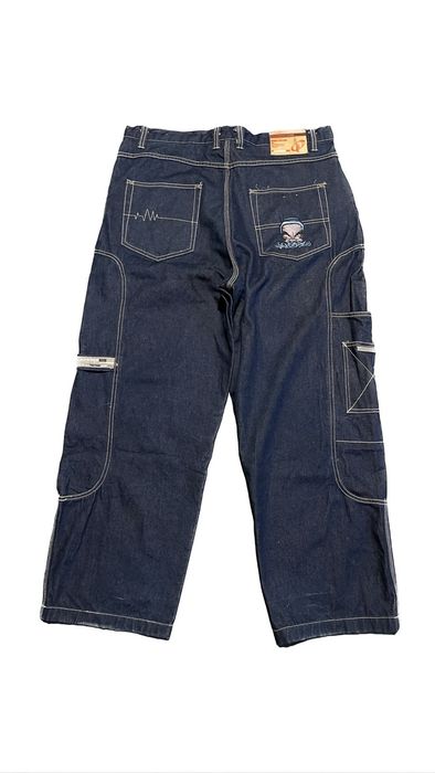 Ecko Unltd. CrAZY Y2K JNCO Style Alien Embroidered Baggy Jeans | Grailed